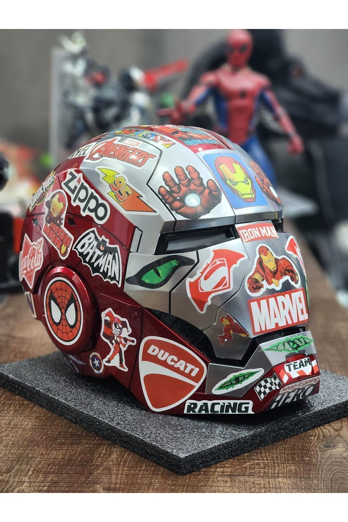 MARVEL İron Man Demir Adam 3D Elektronik Kask ( Özel Tasarım ) Fiyatı ...