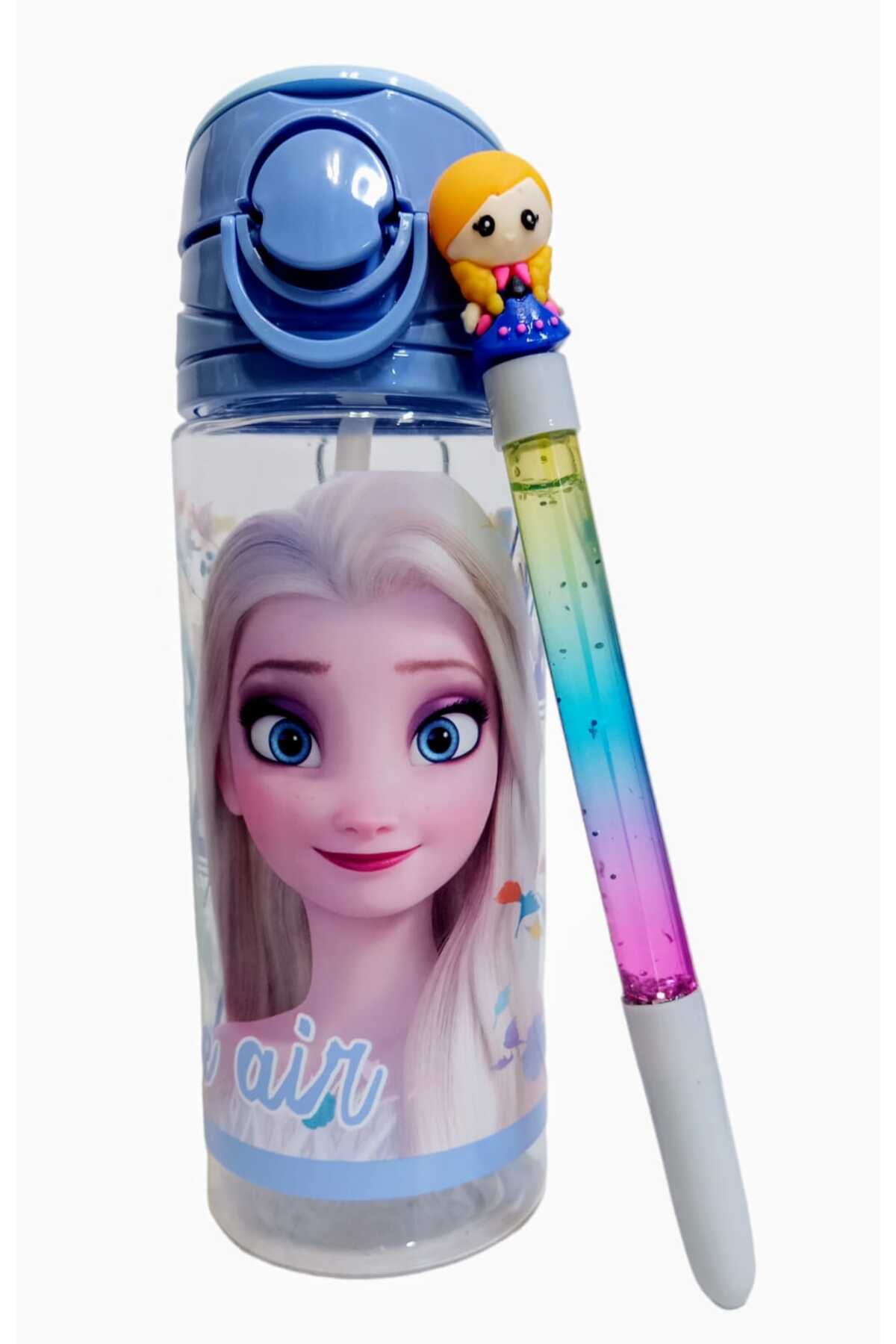 sevgi kırtasiye Frozen Elsa Matara 500 Ml Kız Çocuk Matara Elsa Simli ...