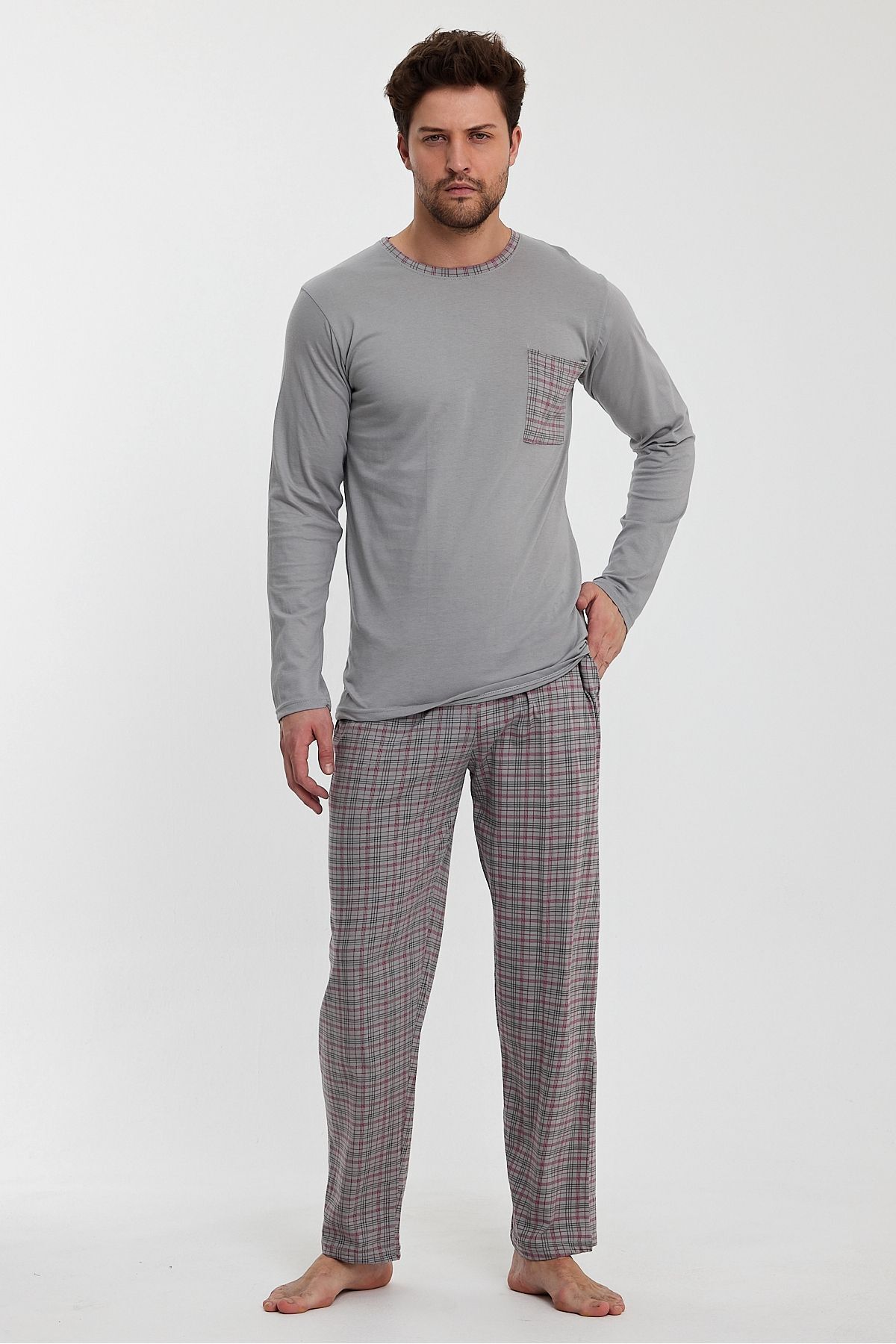 Lunaberry Damat Erkek Bayram Pijama Takımı,cepli,100% Pamuk,çeyizlik ...