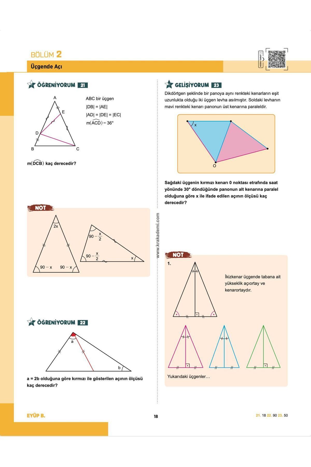 KR Akademi Yayınları Eyüp B. Tyt Ayt Geometri Video Ders Kitabı - Fiyatı, Yorumları