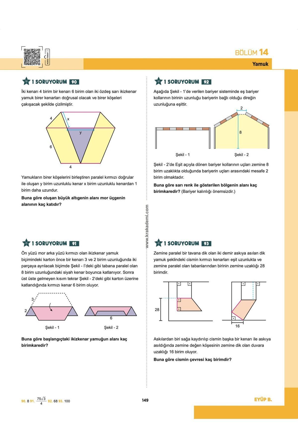 KR Akademi Yayınları Eyüp B. Tyt Ayt Geometri Video Ders Kitabı - Fiyatı, Yorumları
