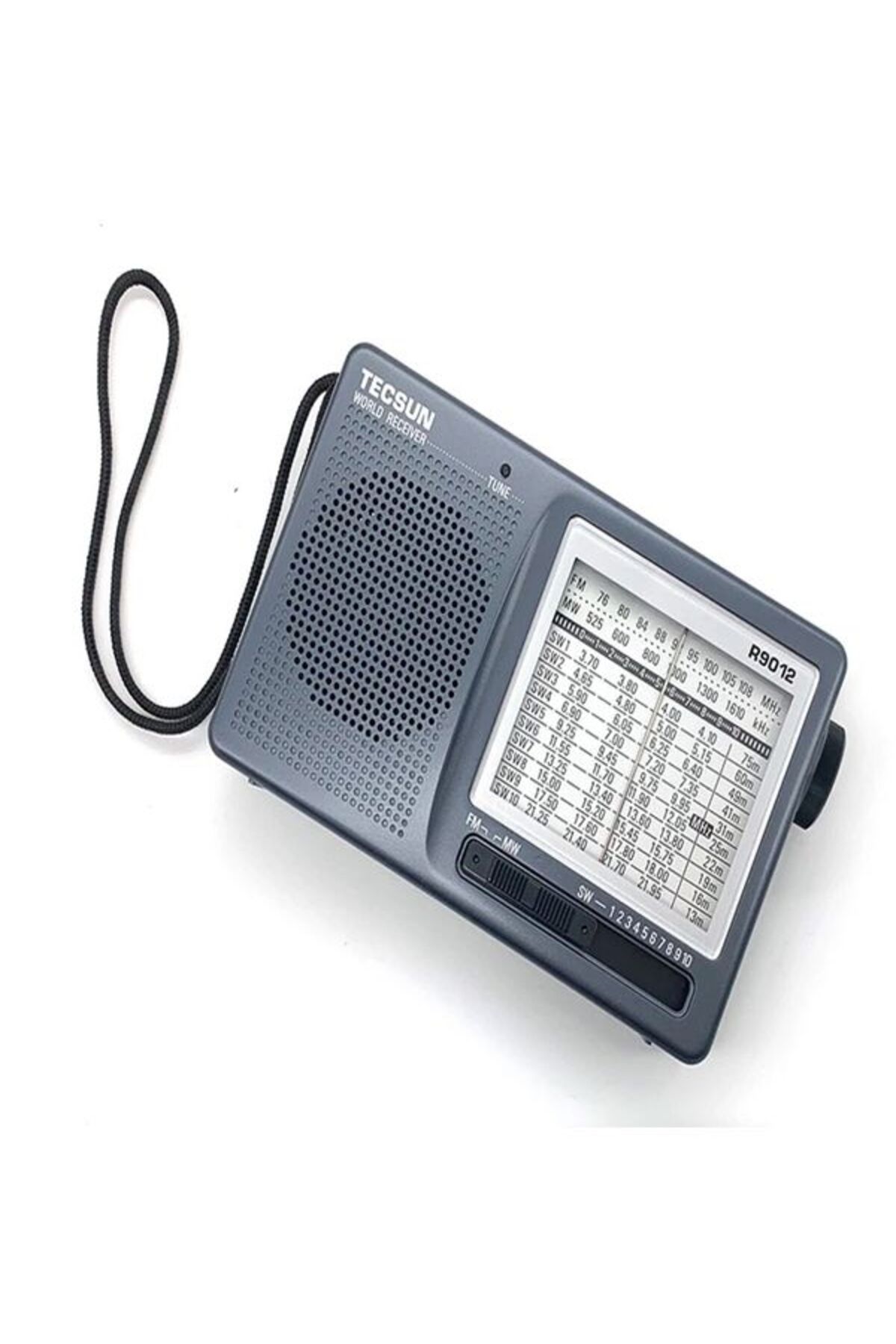 ULTRATEKNO TECSUN R-9012 Taşınabilir Analog Radyo Kısa Dalga FM Stereo Alıcı 12 Bantlı Dünya ...