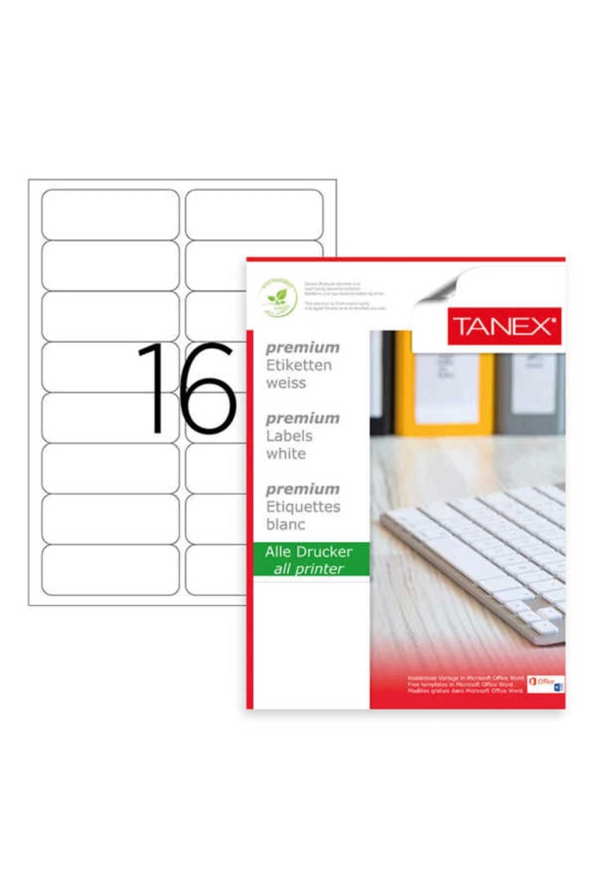 Tanex Taneks Lazer Etiket 99.1 X 34 Mm Tw-2016 Fiyatı, Yorumları - Trendyol