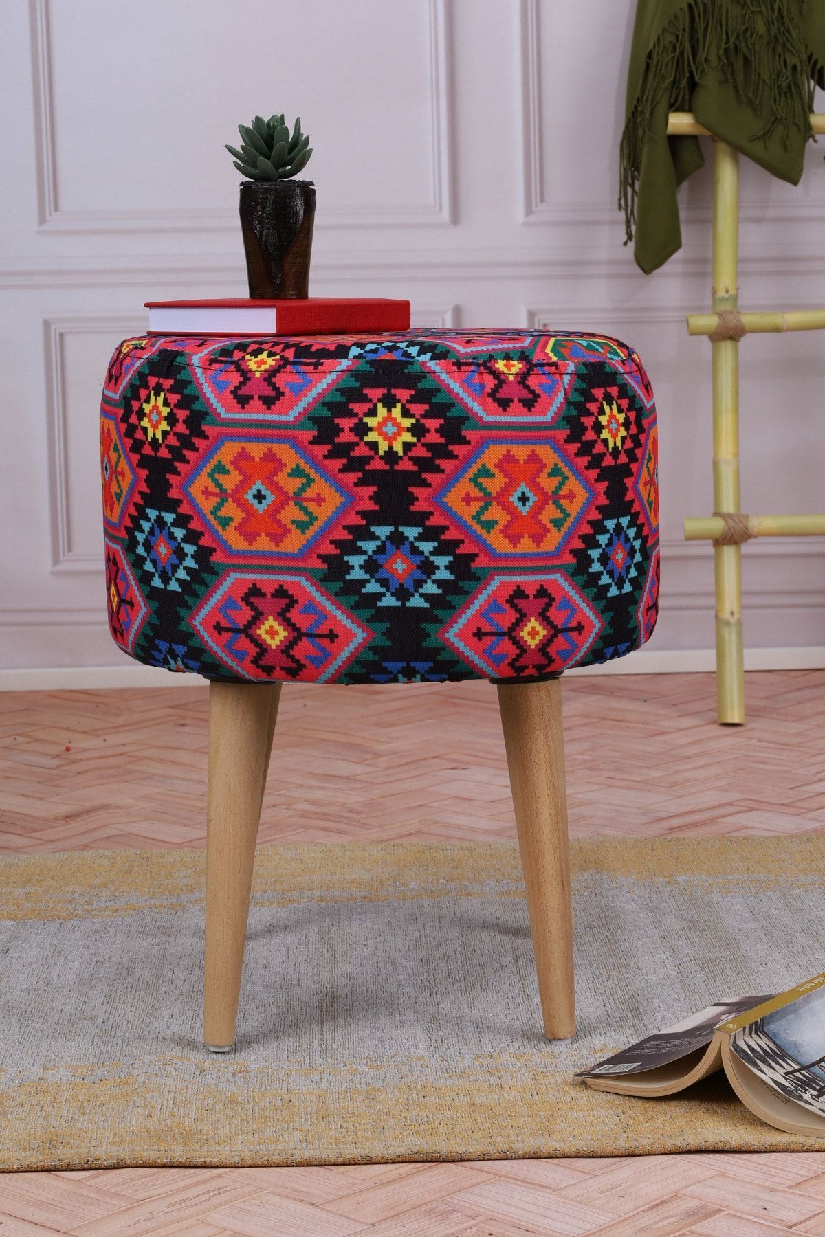 PufyHome Etna Yörük Gürgen Ayaklı Rahat Çok Amaçlı Puf Sandalye Koltuk ...