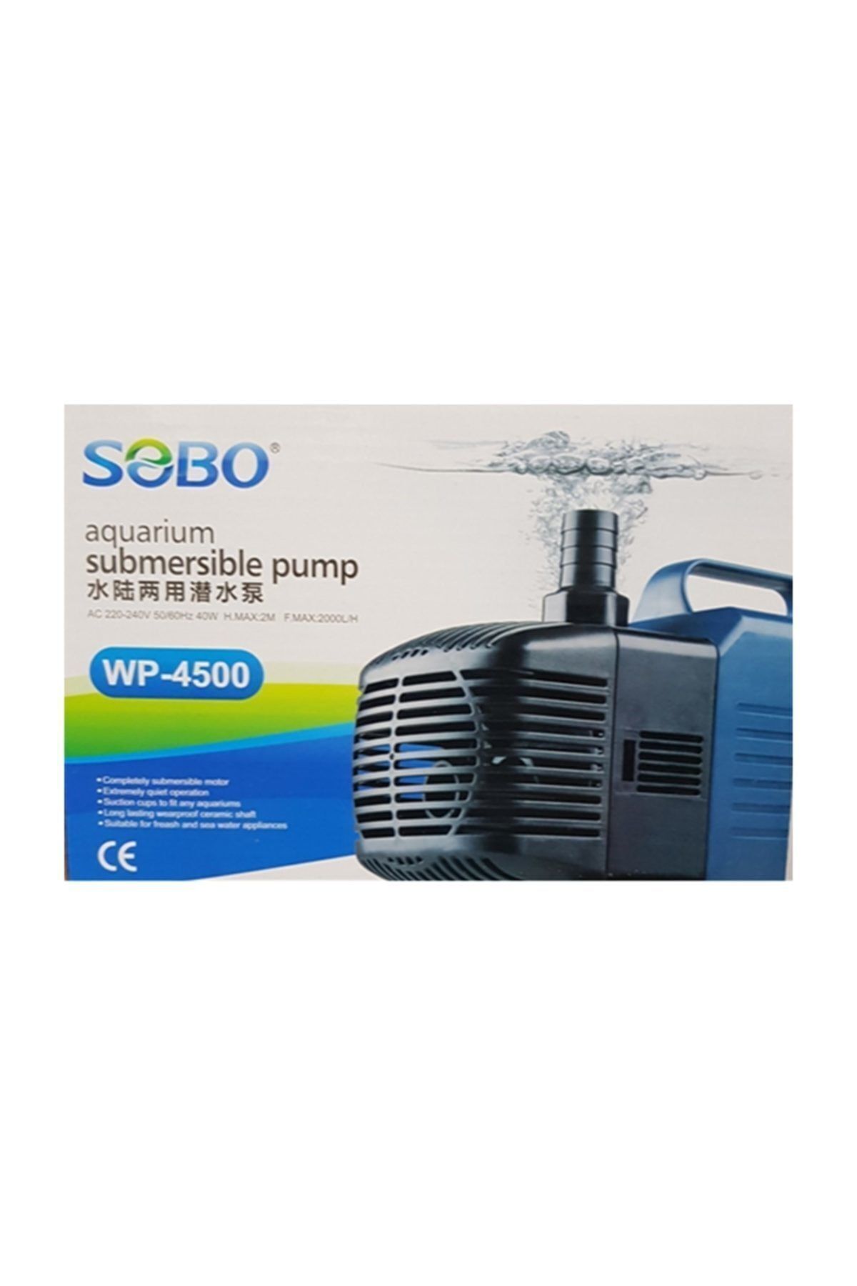 Sobo Wp-4500 Akvaryum Kafa (sump) Motoru, 2000 Litre/saat - Fiyatı, Yorumları