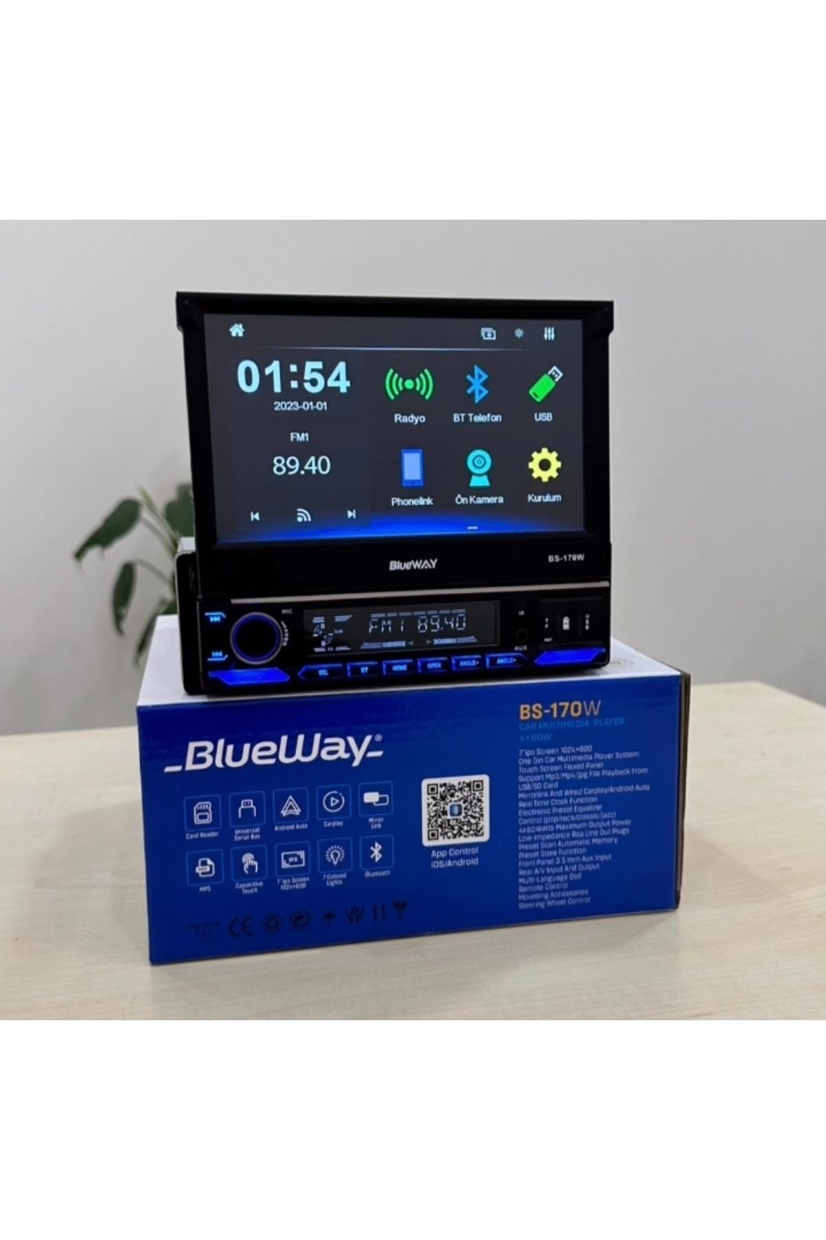 Blueway 7 INC INDASH OTO TEYP!KABLOLU CARPLAY!EKRAN YANSITMA! - Fiyatı, Yorumları