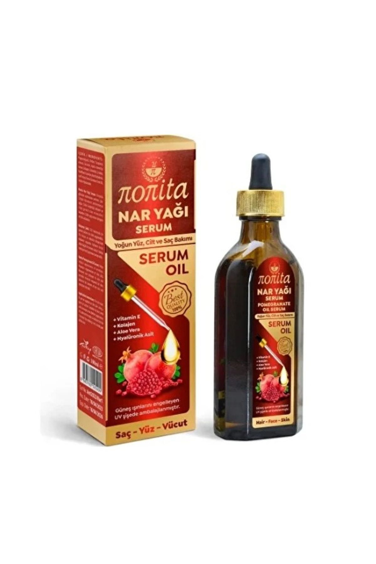 nonita Nar Yağı Serum 100 ml (Yoğun Yüz, Cilt ve Saç Bakımı) - Fiyatı ...
