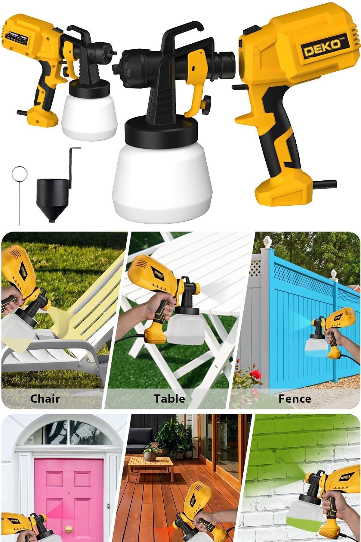 DEKO TURKEY Yüksek Basınçlı Boya Ilaç Dezenfektan Püskürtme Makinesi ...