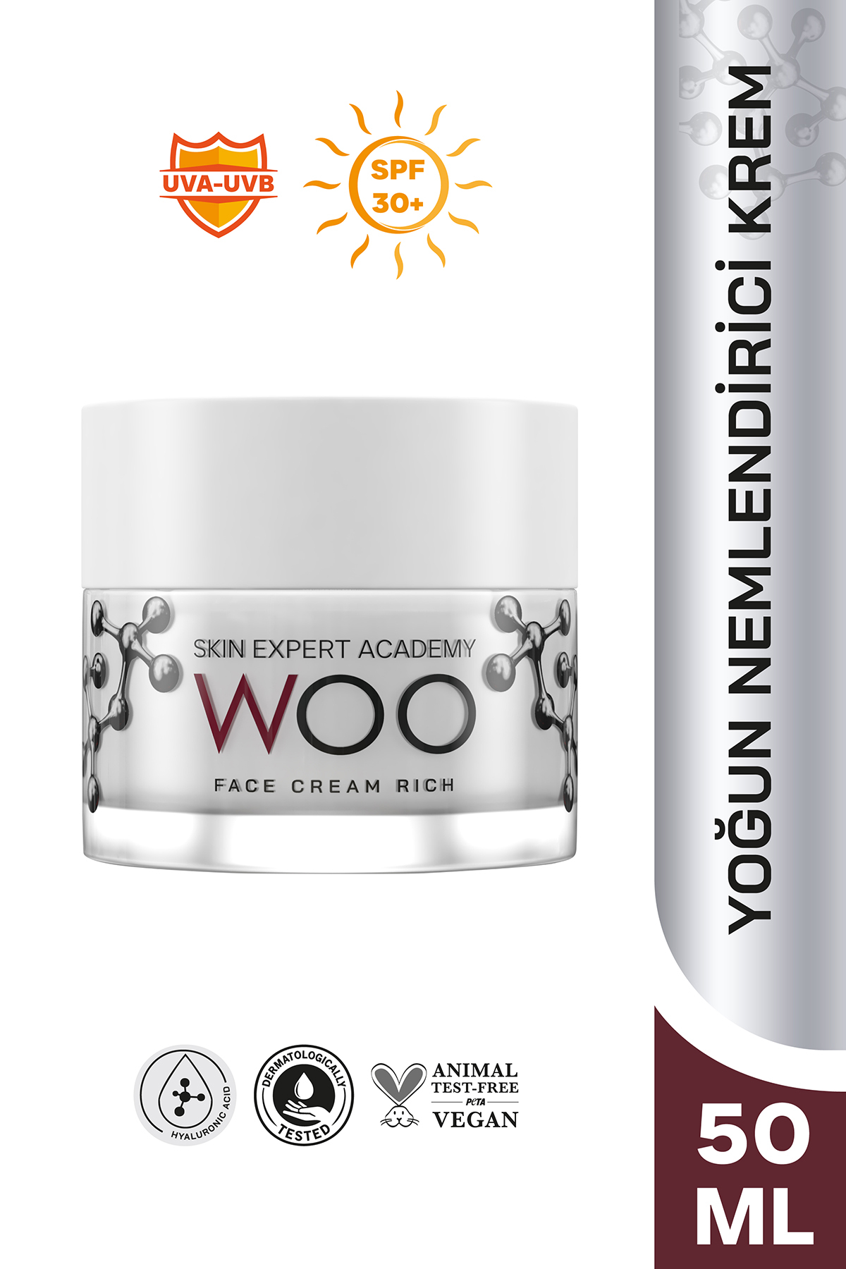 WOO Skin Expert Academy Face Cream Rich Yoğun Nemlendirici Güneş ...