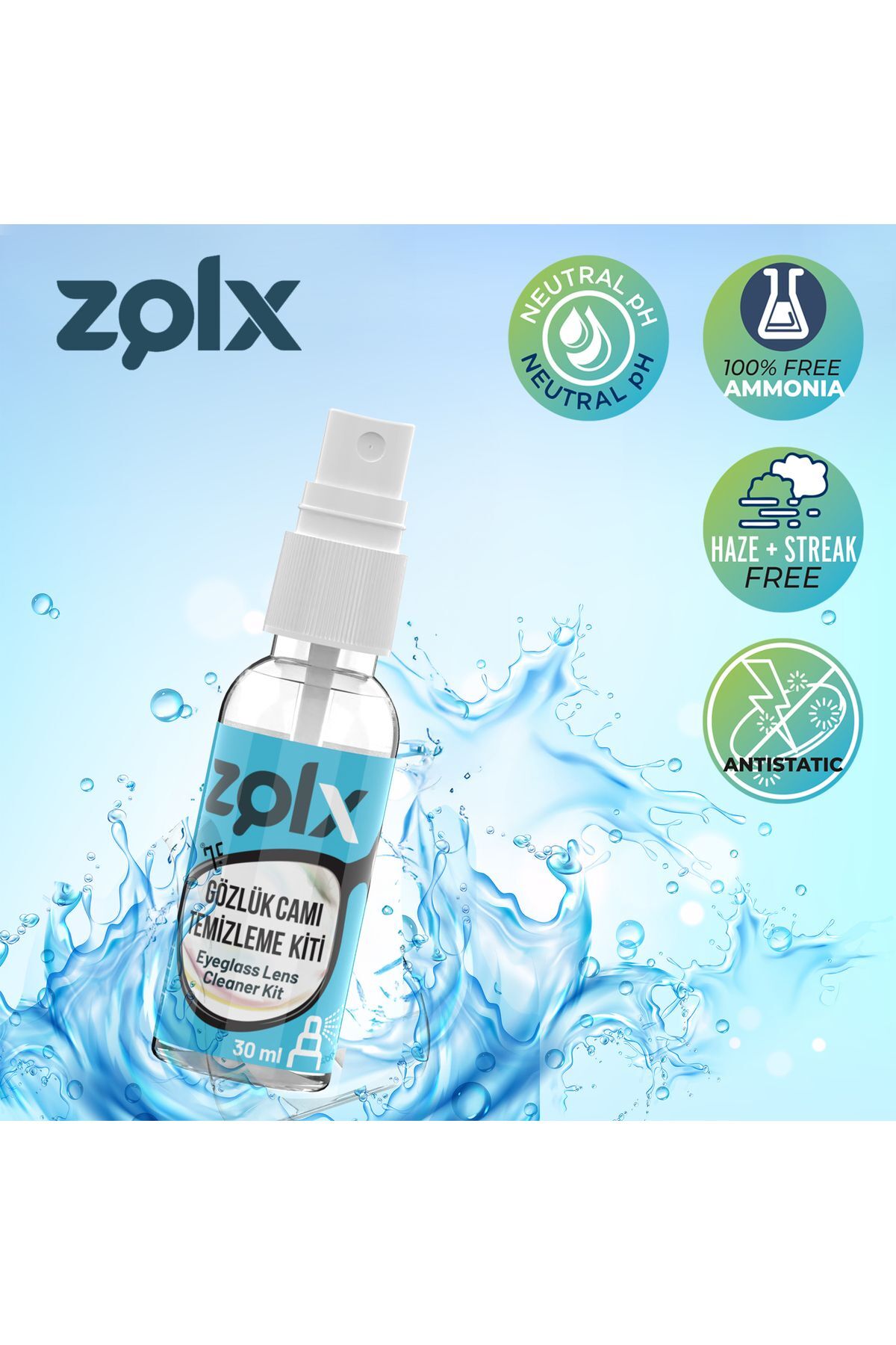 zolx 30 ml Gözlük Camı Temizleme Kiti Dörtlü SetFiyatı, Yorumları ...