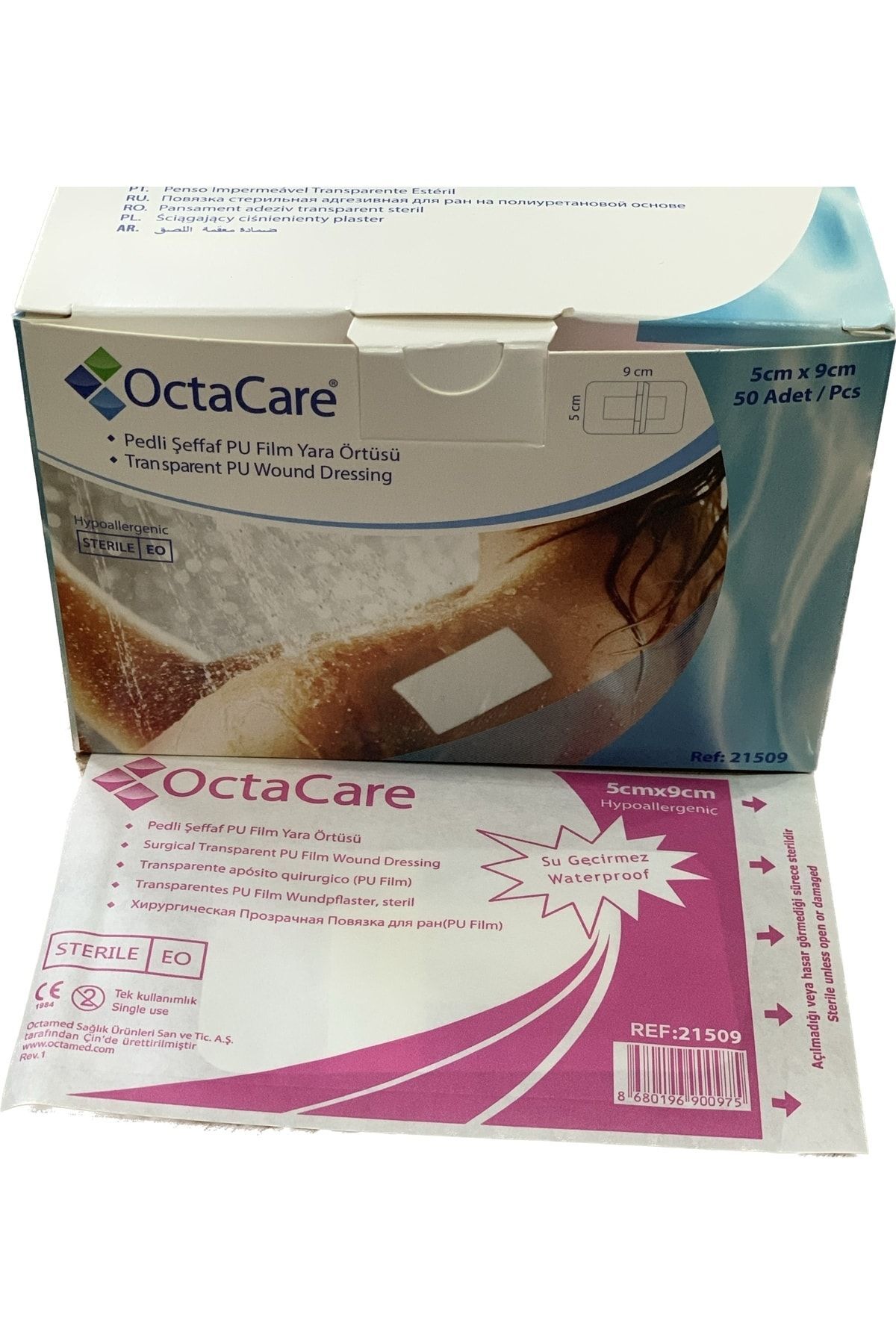 Octacare Şeffaf Pu Film Yara Örtüsü-banyo Bandı-dövme Bandı 5cmx9cm 10 ...