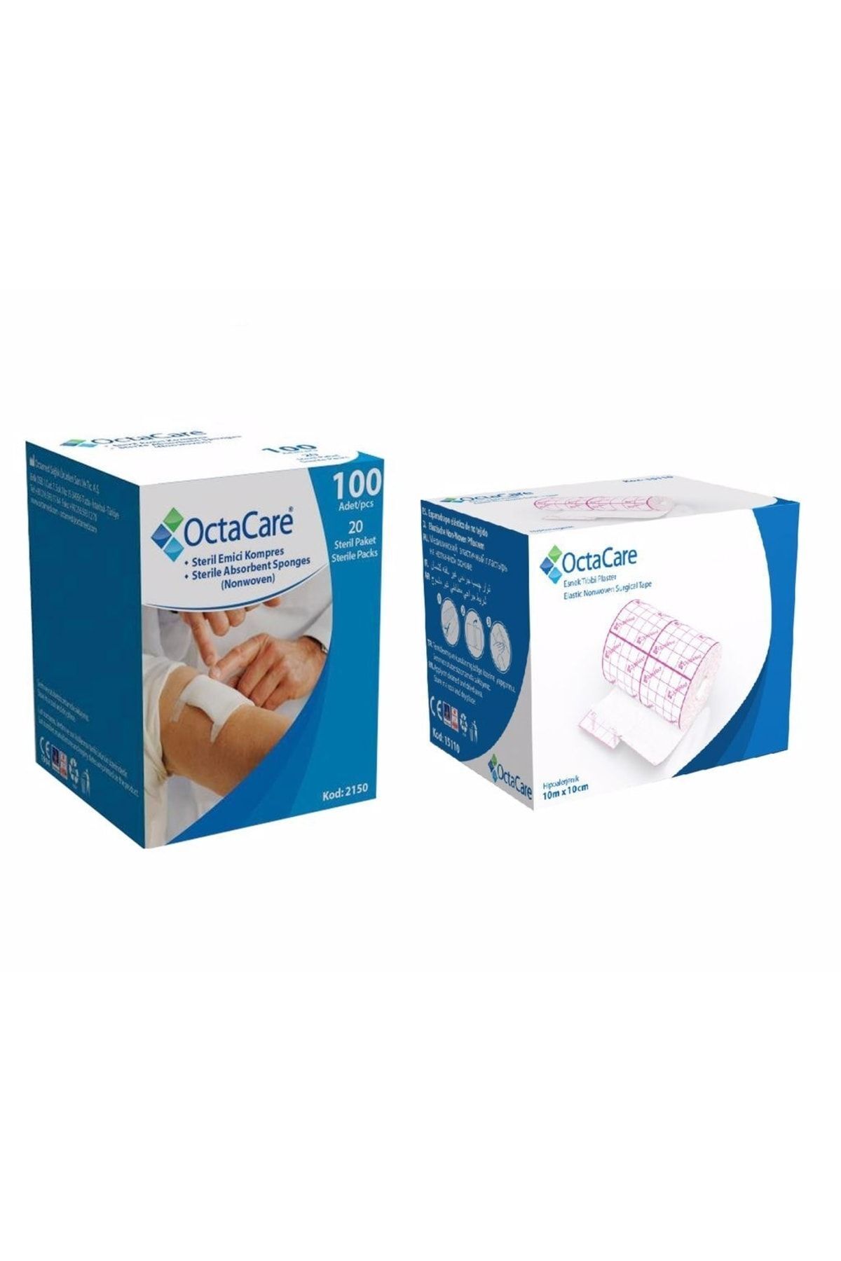 Genel Markalar Gaz Kompres Nonwoven Gazlı Bez 100 Adet + Octamed Fix ...