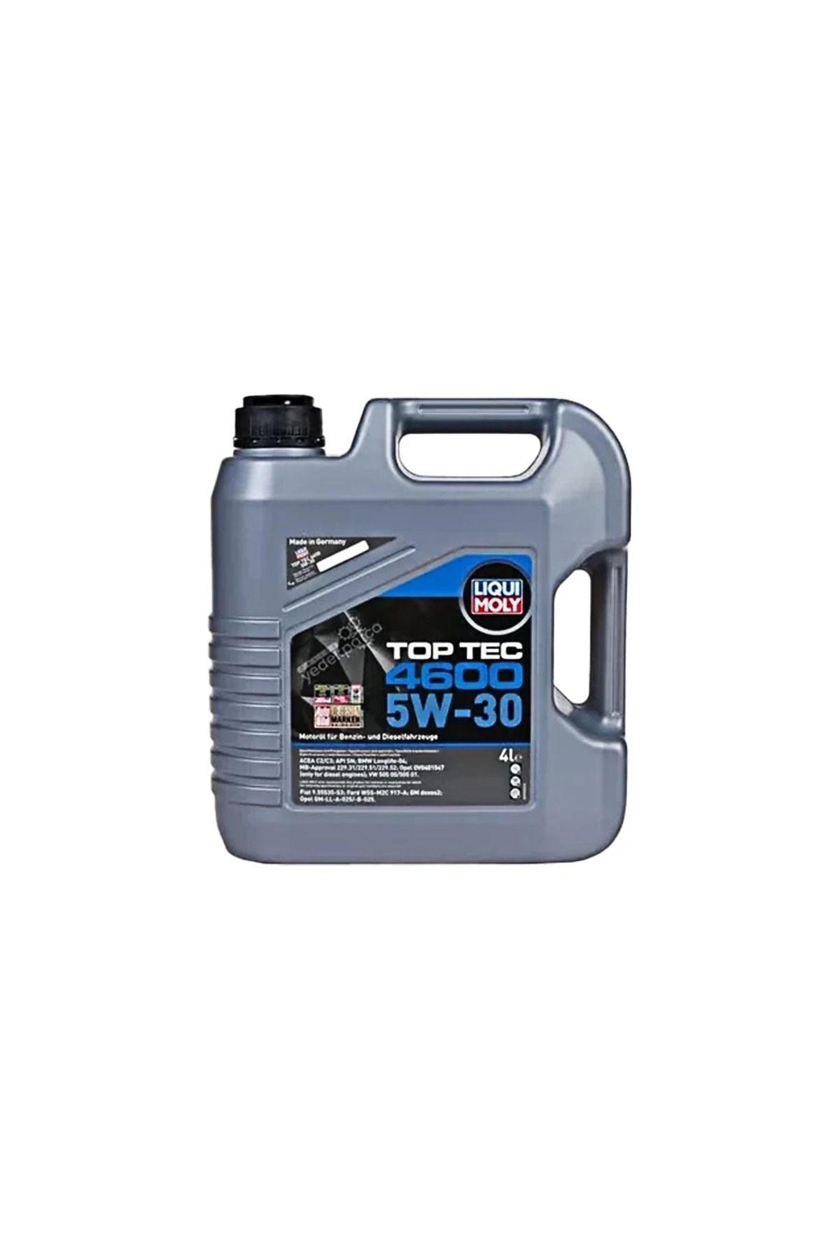 Liqui Moly 5w30 Motor Yağı Tam Sentetik Top Tec 4600 4 Litre 3763 ...