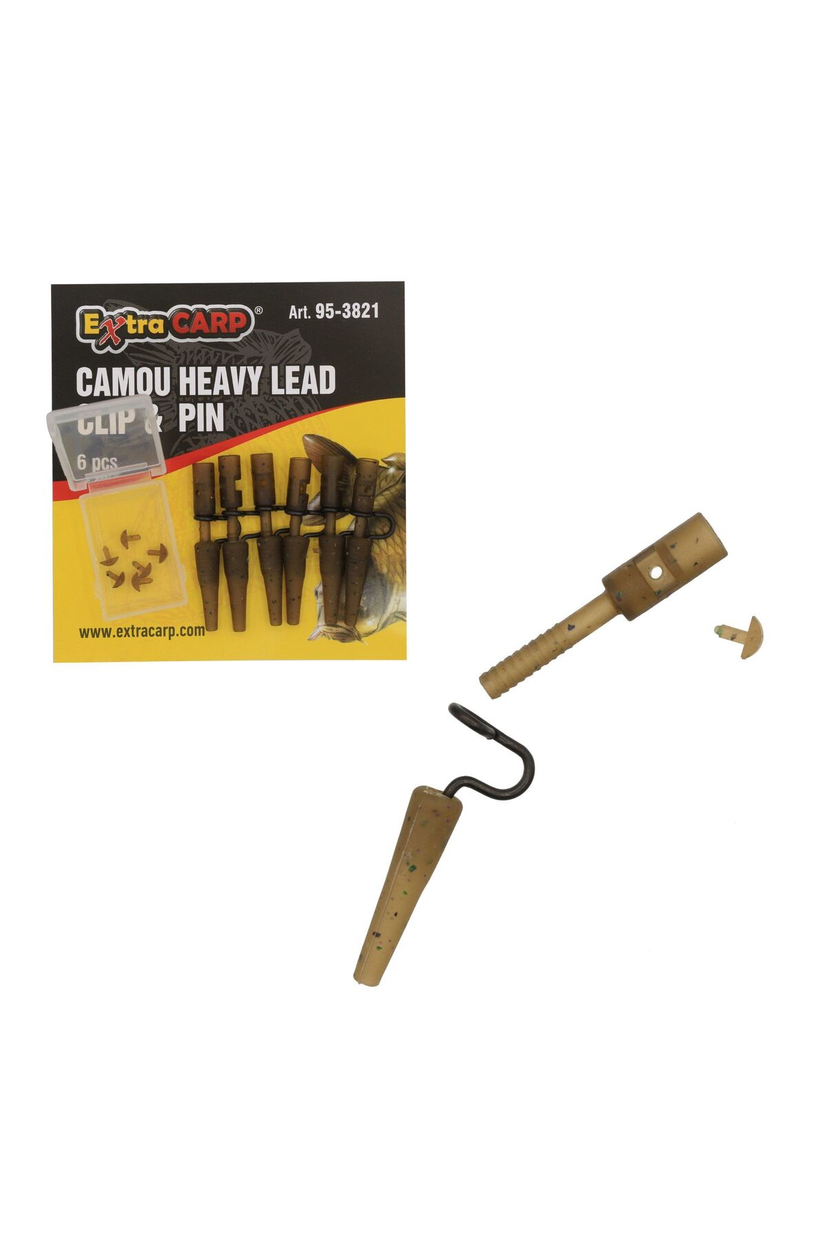 Extra Carp Camou Heavy Lead Clip & Pin 6 - Fiyatı, Yorumları