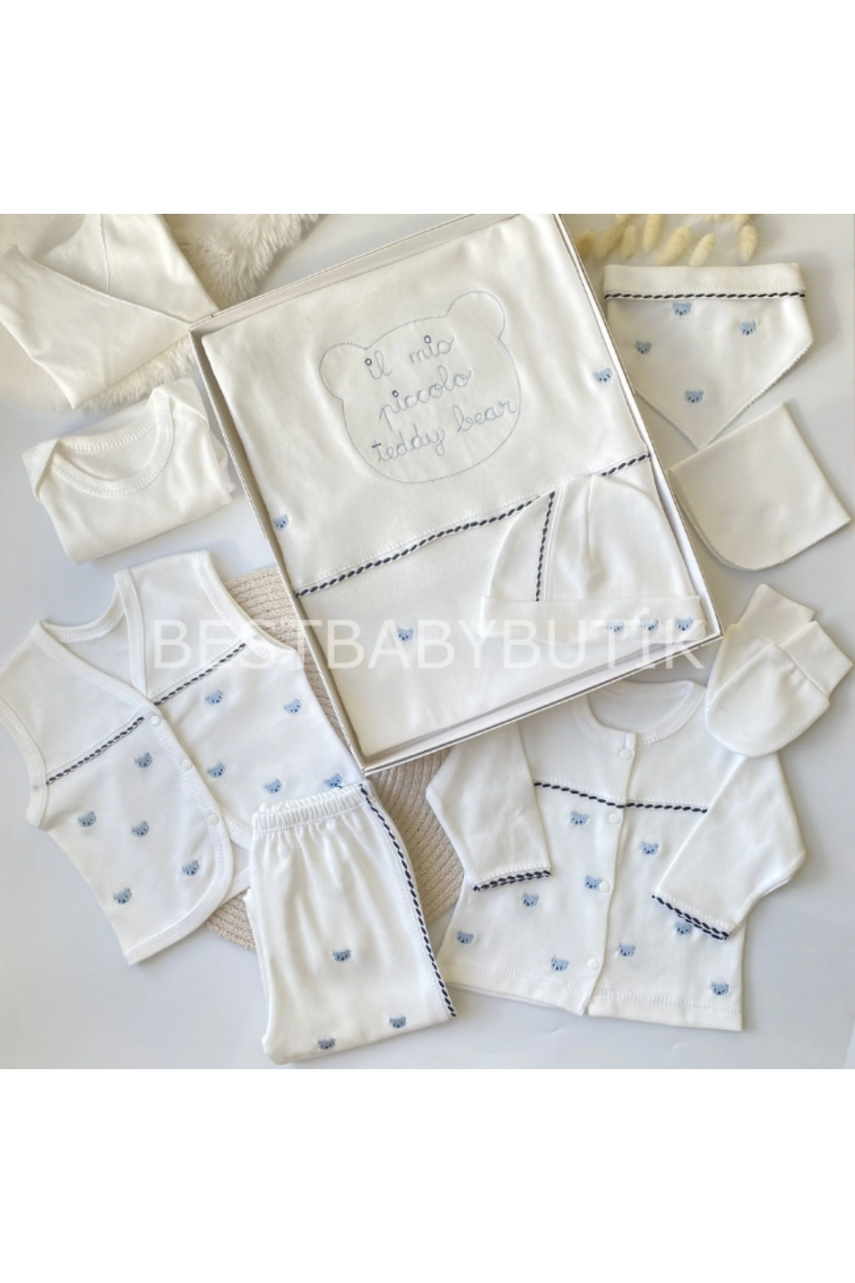 Sebi Bebe Gaye Bebe Lüx Çiçekli 10 lu Hastane çıkışı premum set ...