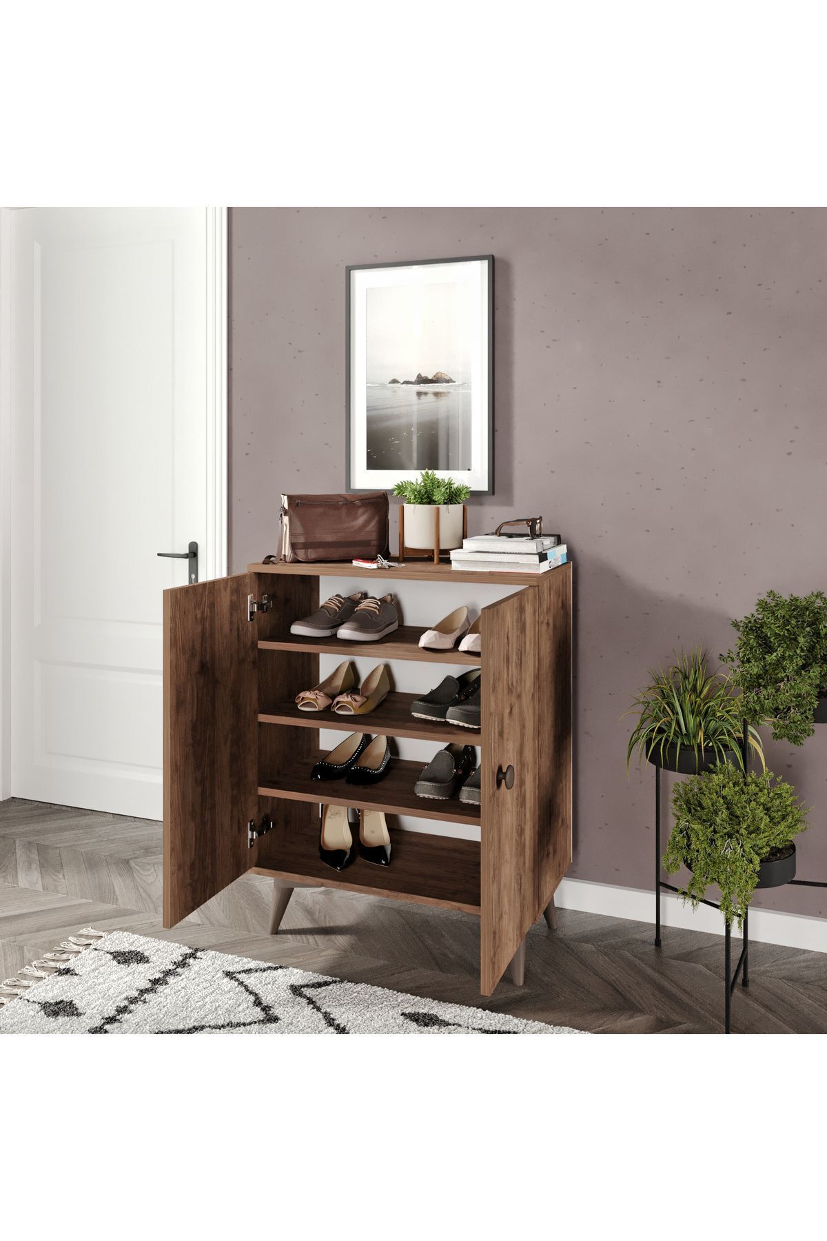 SEBOR Bunny Mdf Ayakkabılık Çok Amaçlı Dolap - Ahşap - Fiyatı, Yorumları