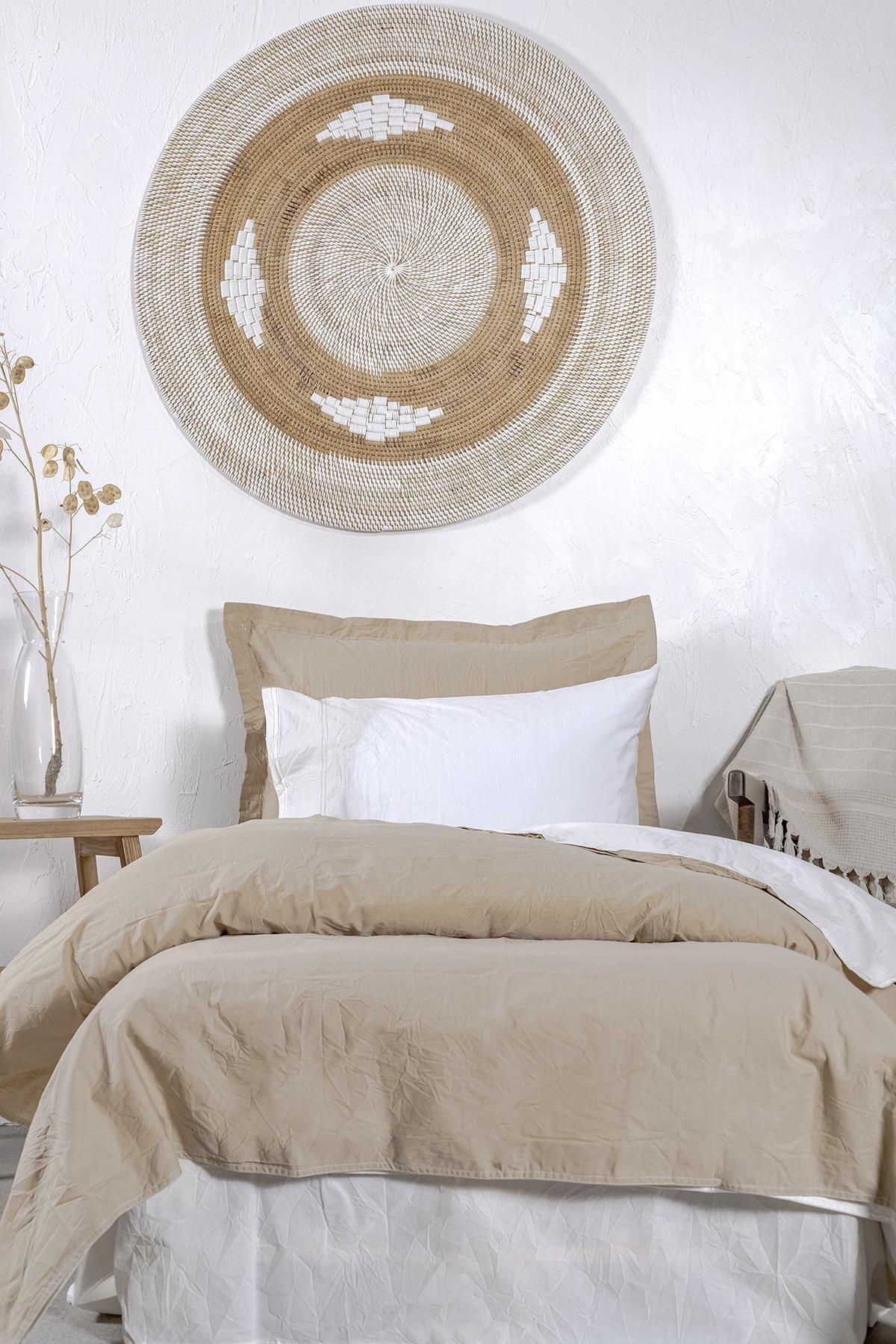 Ecocotton Casual Tek Kişilik Nevresim Takımı %100 Pamuk Perkal Ütü ...