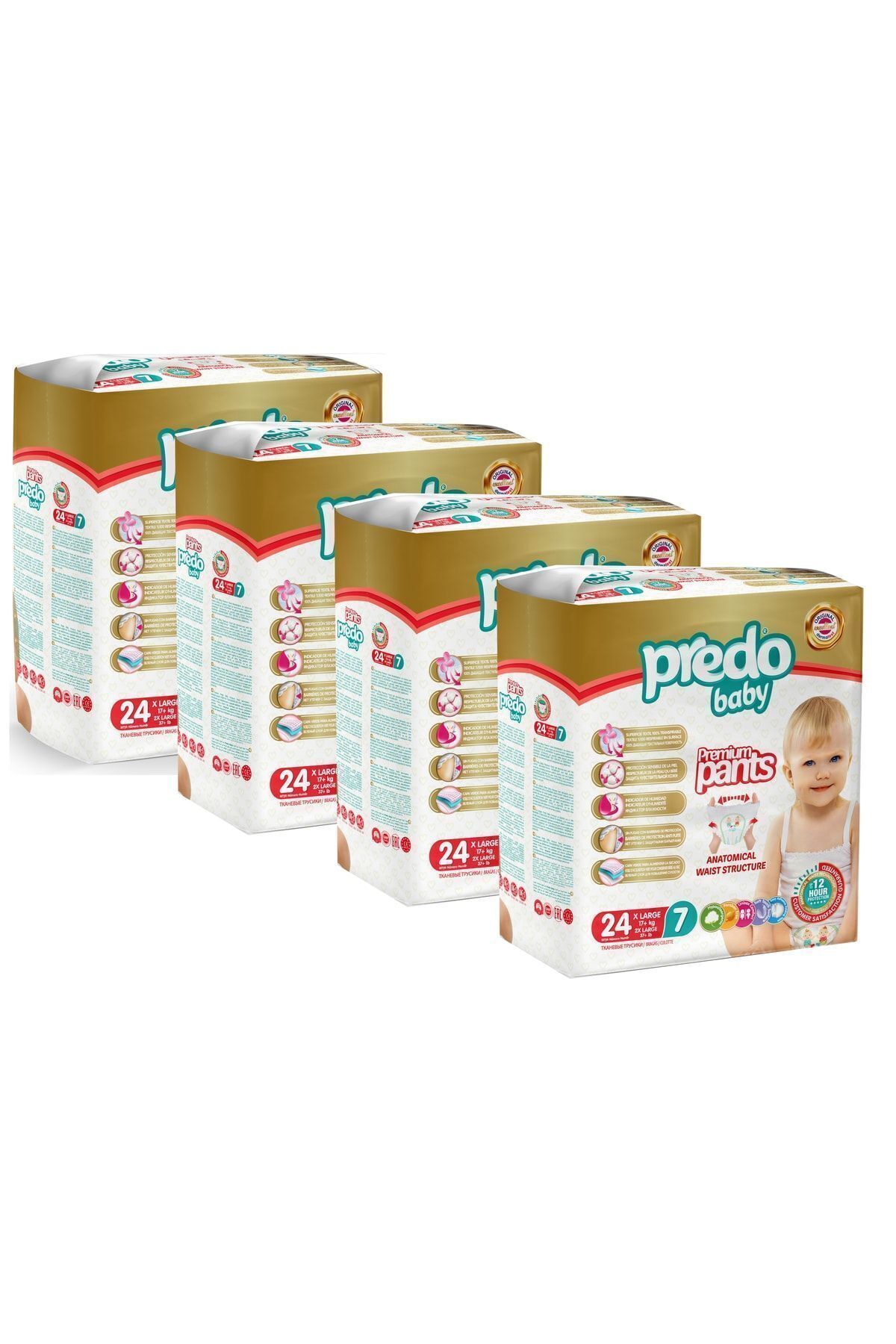 PREDO Premium 7 Numara X Large Külot Bebek Bezi – 96 Adet Fırsat Paketi ...