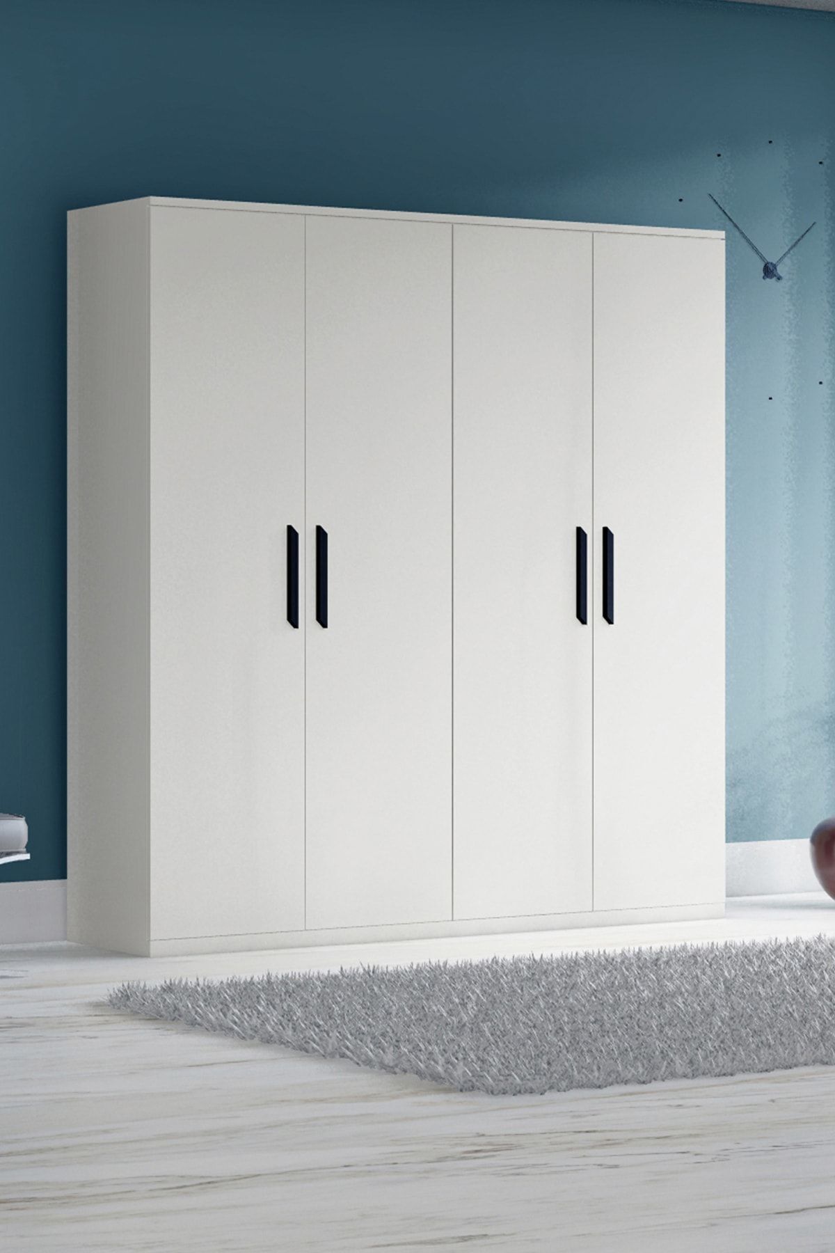 Metalia 4 Kapılı Beyaz Gardrop Dolap Gm 050 - Fiyatı, Yorumları
