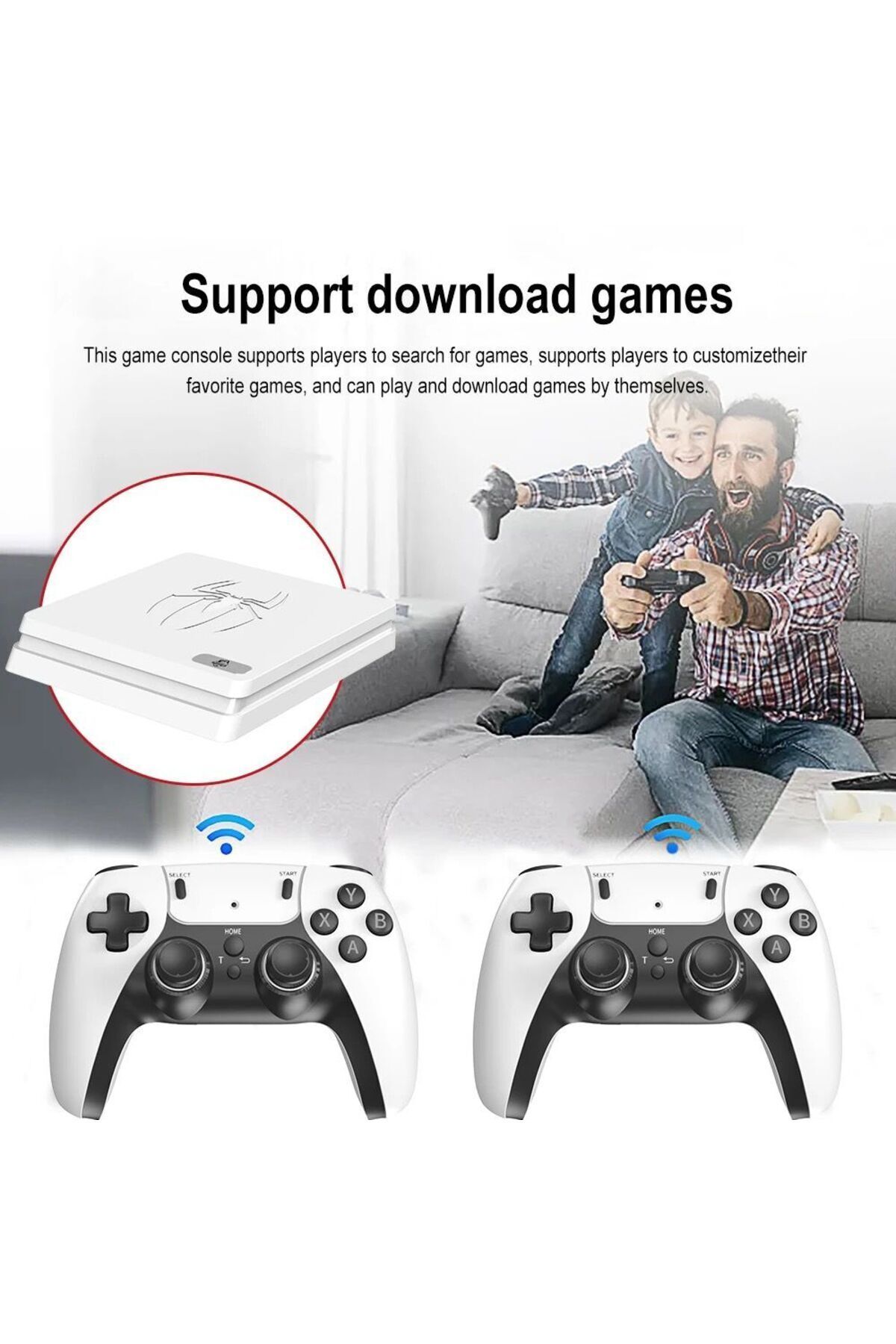 RabbitTech M5 Game Box 2.4G 10K ultra HD 64 GB TV GAME BOX android 12.1 ...