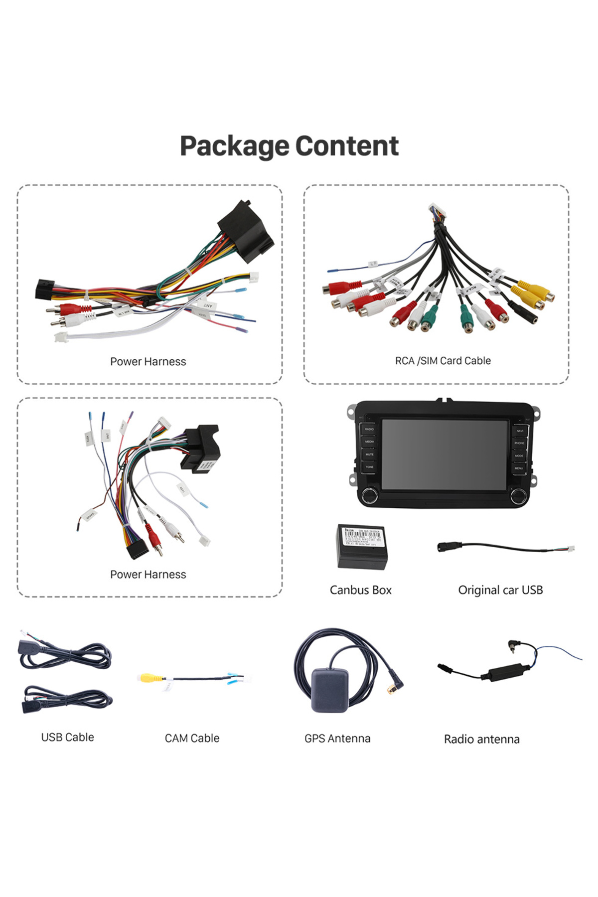Fimex Volkswagen Golf 5 2003-2012 Uyumlu MULTİMEDYA NAVİGASYON USB ...