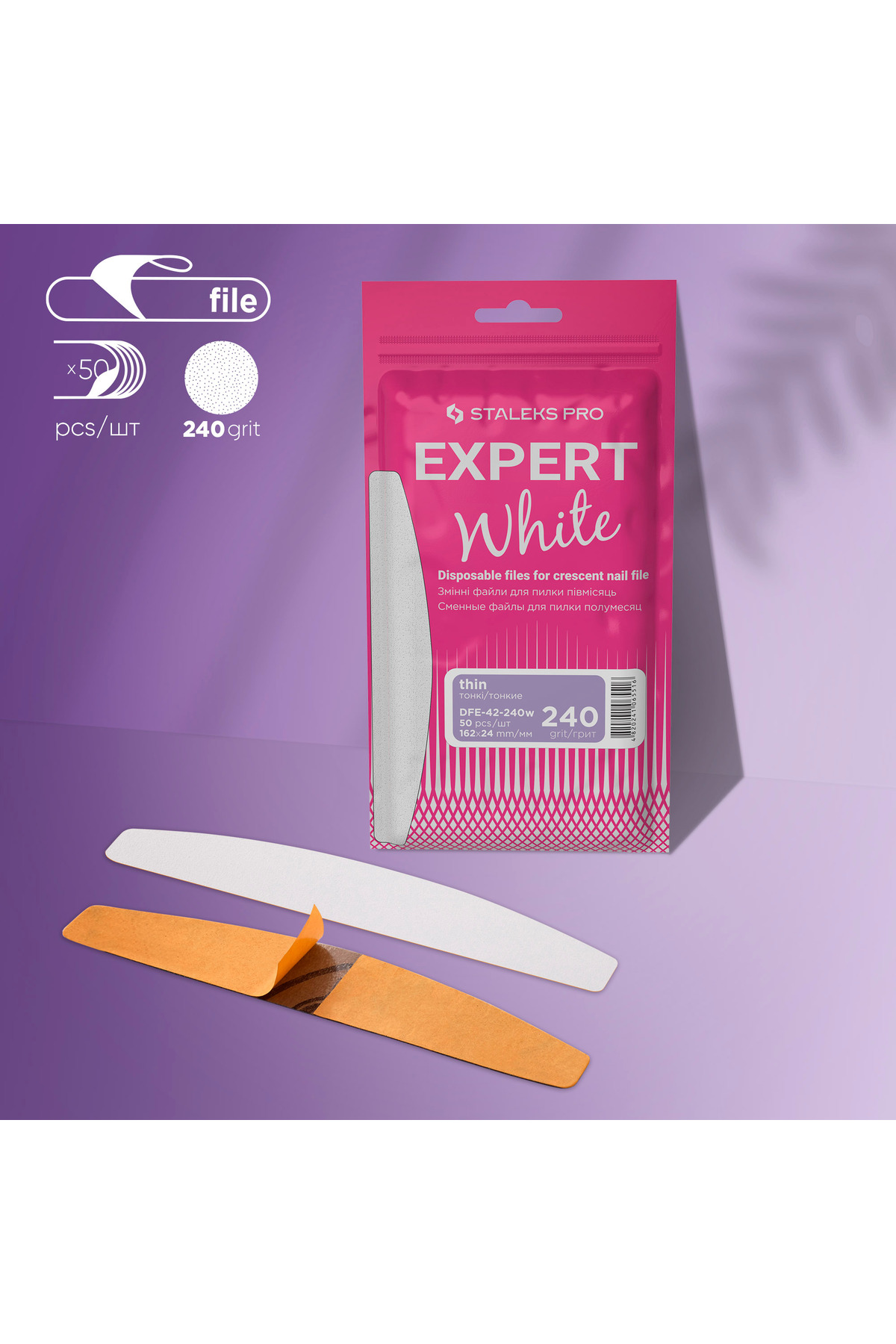 STALEKS EXPERT 42 Yarım Ay Törpü İçin Yedek Beyaz Törpüler, 240 Grit ...