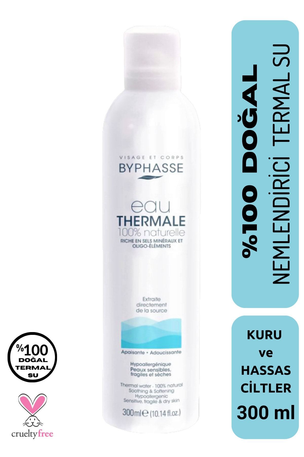 BYPHASSE Termal Water %100 Doğal Nemlendirici Termal Su 300ml - Fiyatı ...