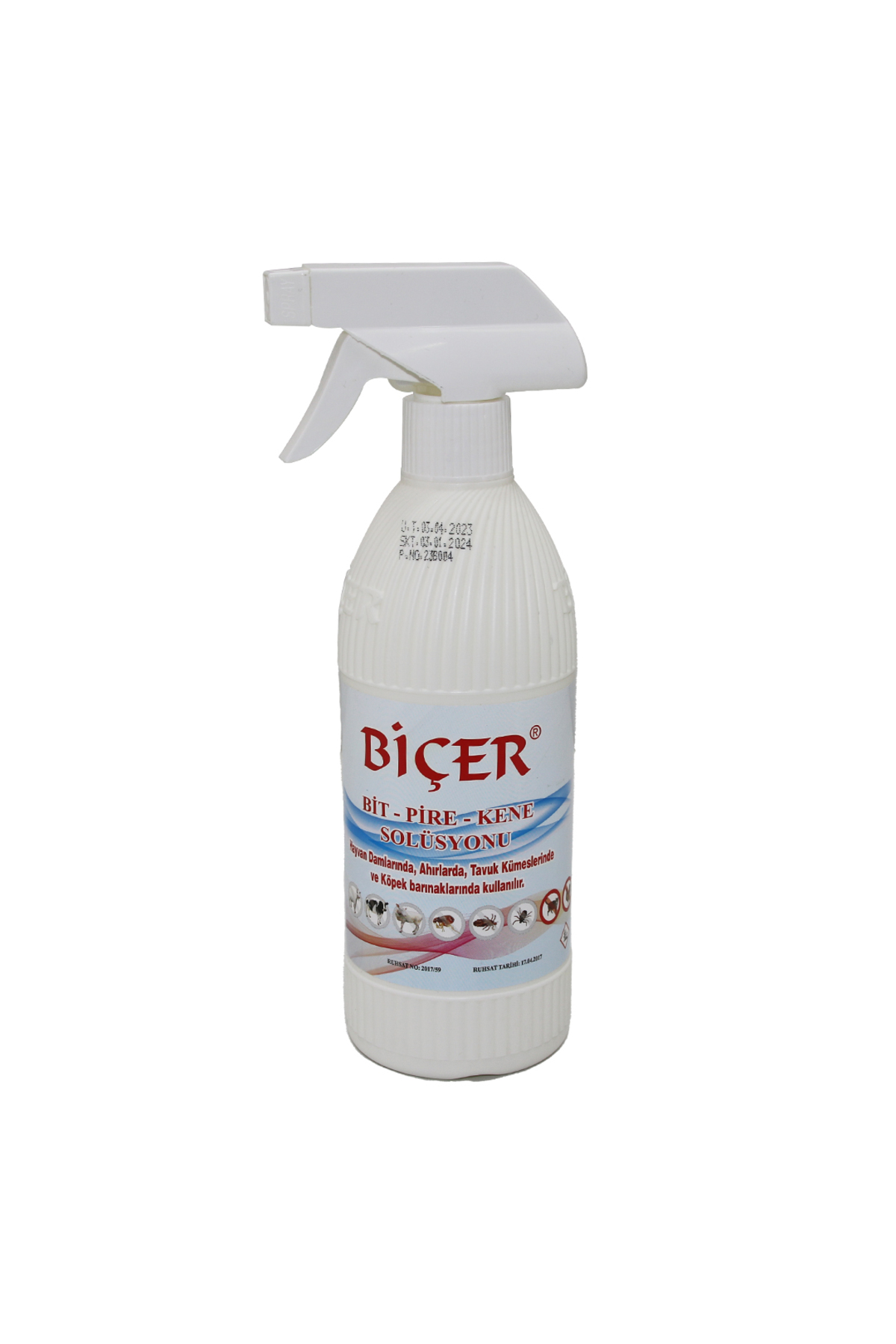 Genel Markalar Bit-pire-kene Solüsyonu Sprey 500ml Beyaz Plastik Şişe ...