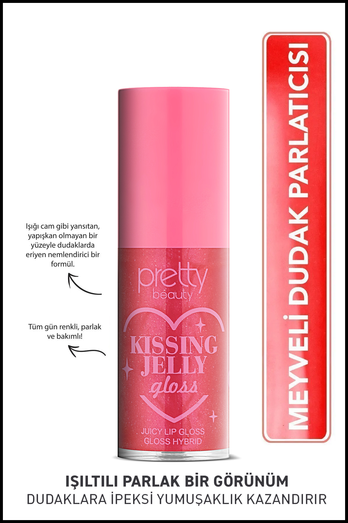 Pretty Beauty Kıssıng Jelly Gloss - Juıcy Lıp Gloss Meyve Aromalı Ruj ...