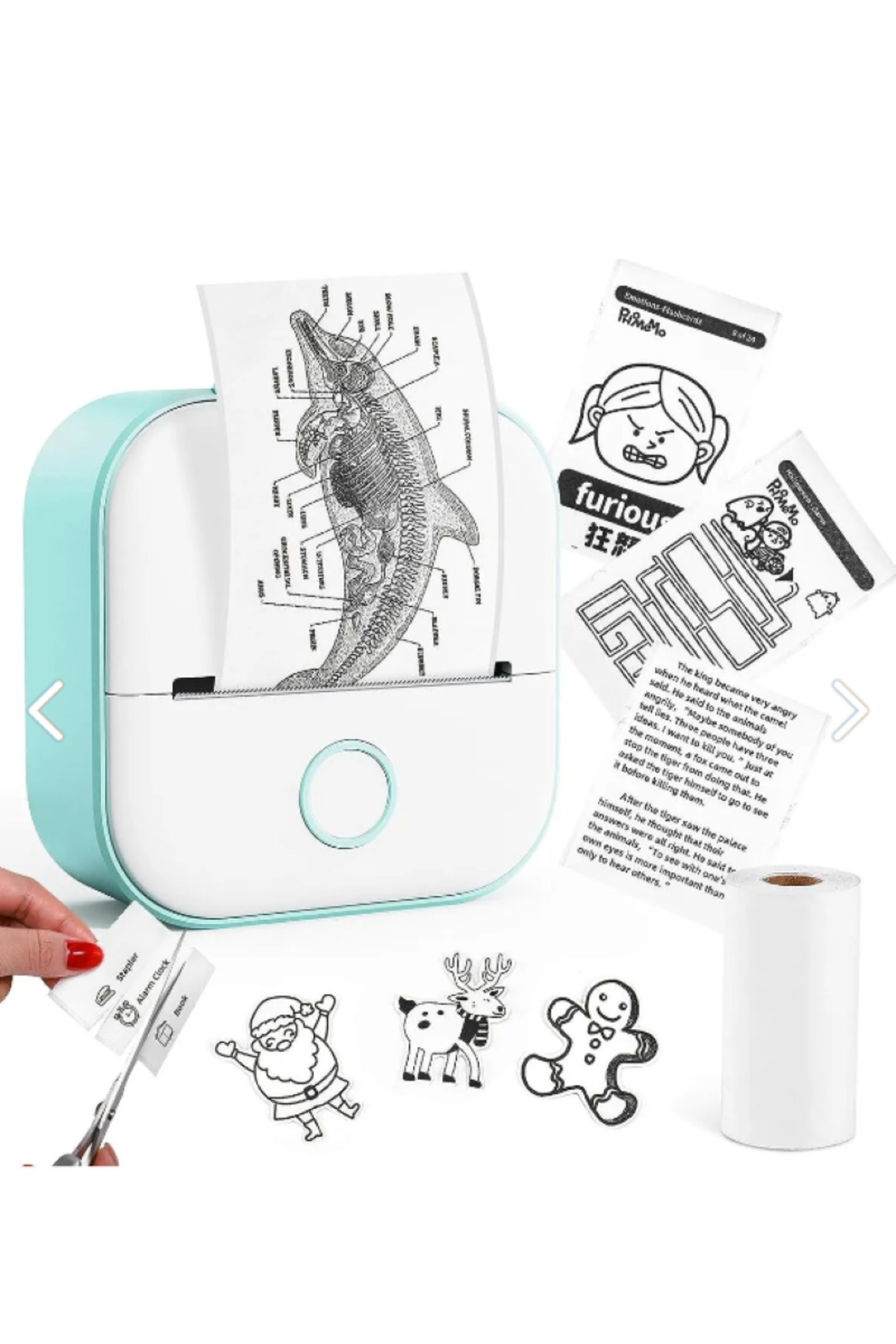 EdHa MÜREKKEP/TONER GEREKMEDEN, DİREKT TERMAL BASKI YAPAN MİNİ YAZICI ...