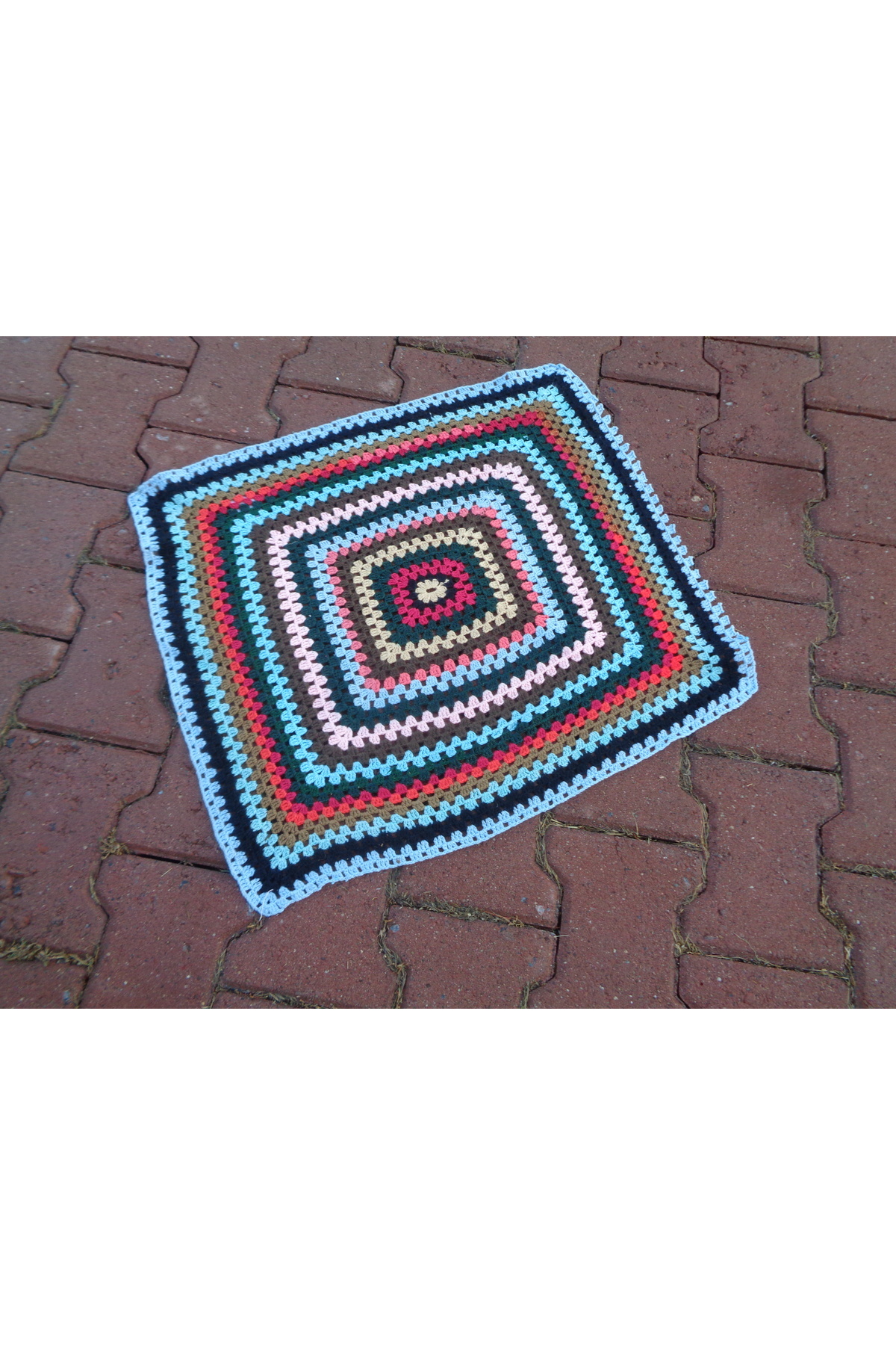 ŞAHMERDANOĞLU 62 X 56 Cm El Yapımı Enfes Orlon Pas-Pas, Multi Renkli ...