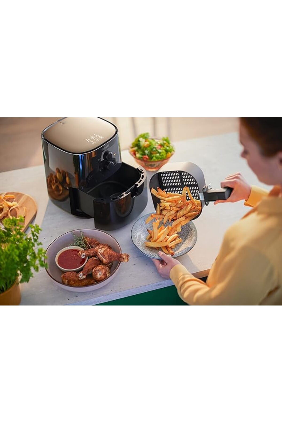 Philips Essential Airfryer 4.1L HD9200-90 - High-Tech Fridge Fryer ...