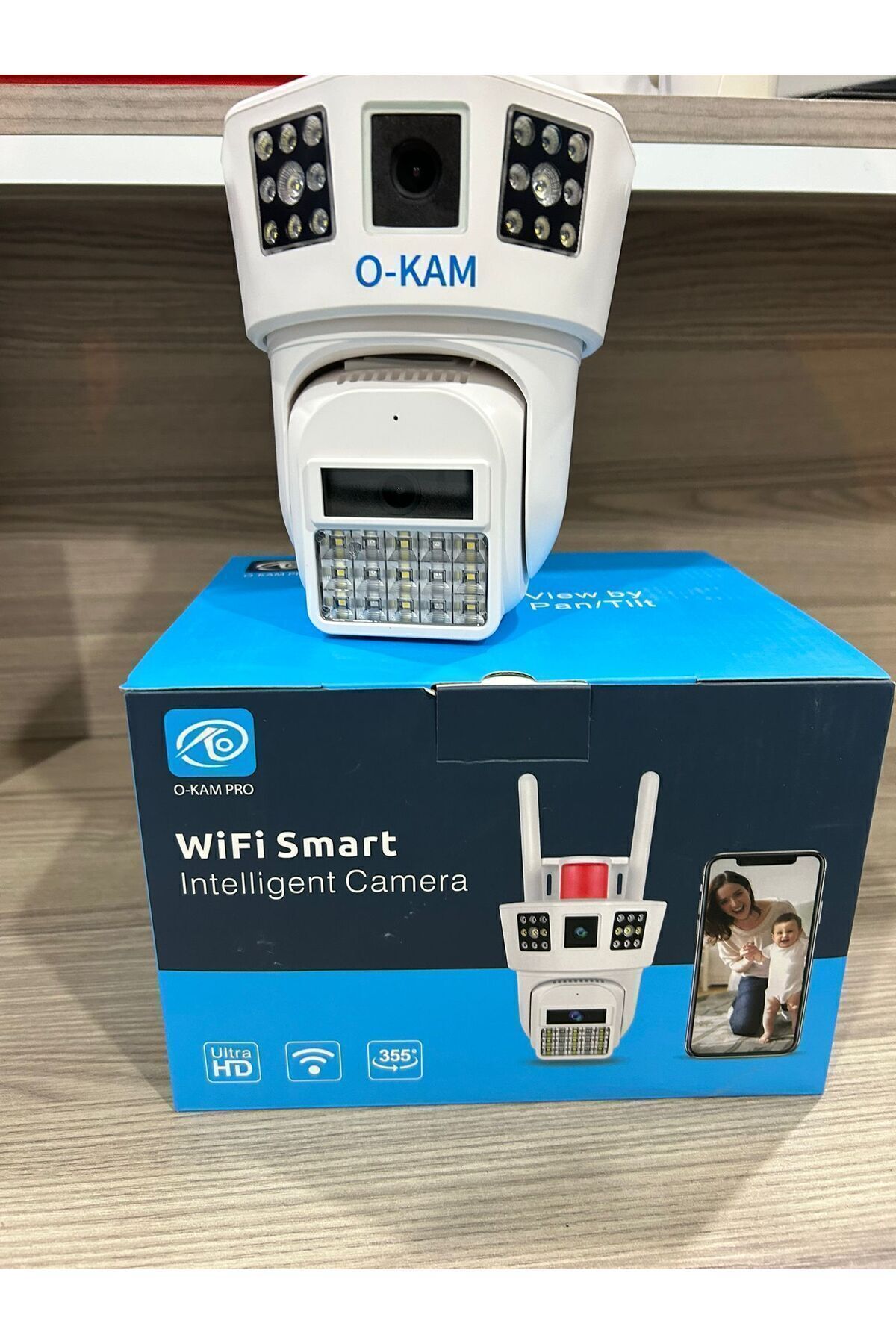 O-KAM O-kam-3048 6mp(3 3 3) Wıfı Ptz Kablosuz 36led Gece Görüşlü Güvenlik Kamerası - Fiyatı ...