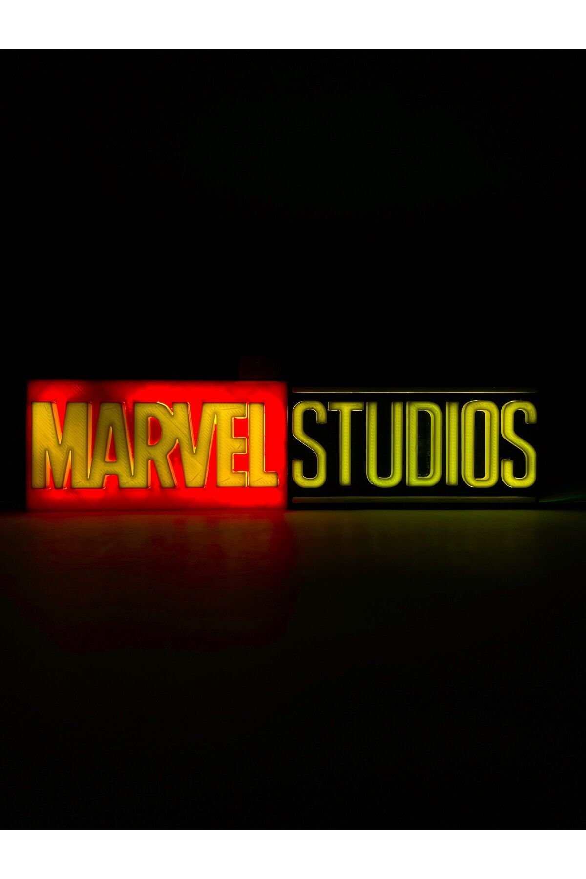 domini Marvel Studios - RGB Led Işıklı 3 Boyutlu Tabela - 20cm x 5cm x ...