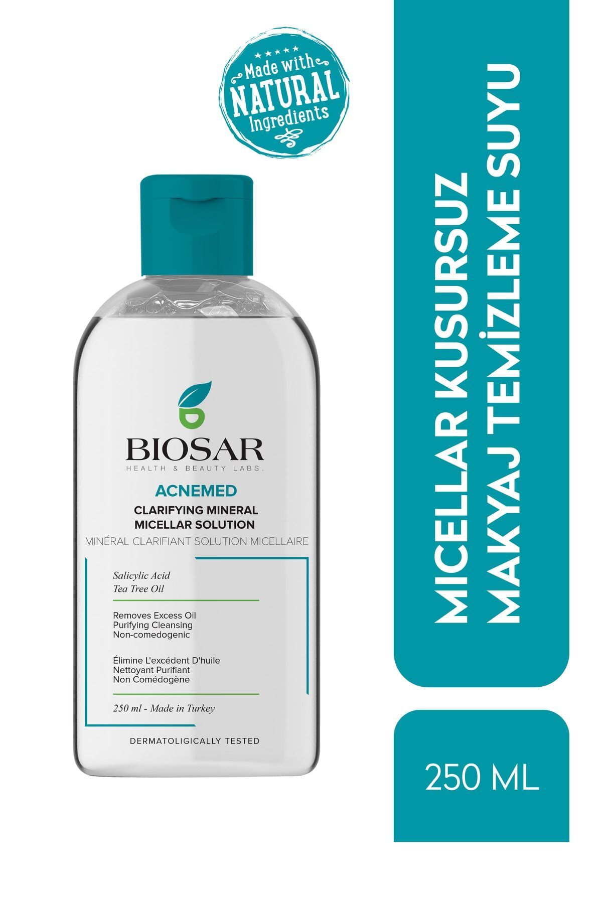 BİOSAR Acnemed Micellar Kusursuz Makyaj Temizleme Suyu 250 ml Fiyatı ...