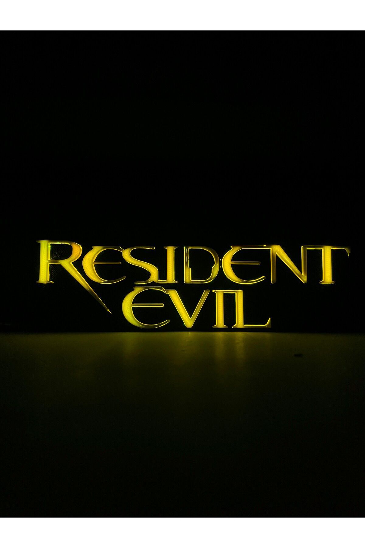 domini Resident Evil - RGB Led Işıklı 3 Boyutlu Tabela - 20cm x 6cm x ...