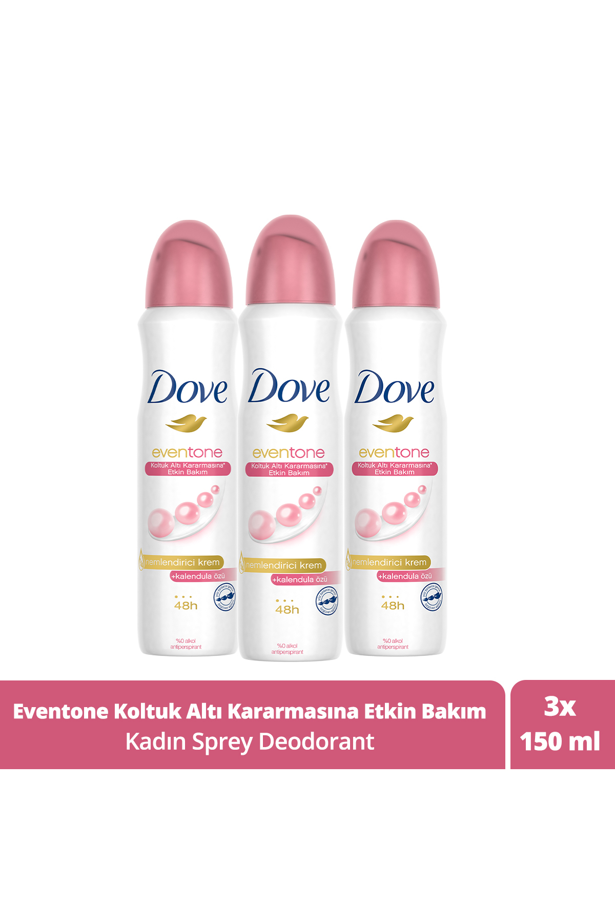 Dove Eventone Deodorant Kadın Antiperspirant Sprey 150 ml x 3 Yorumları ...