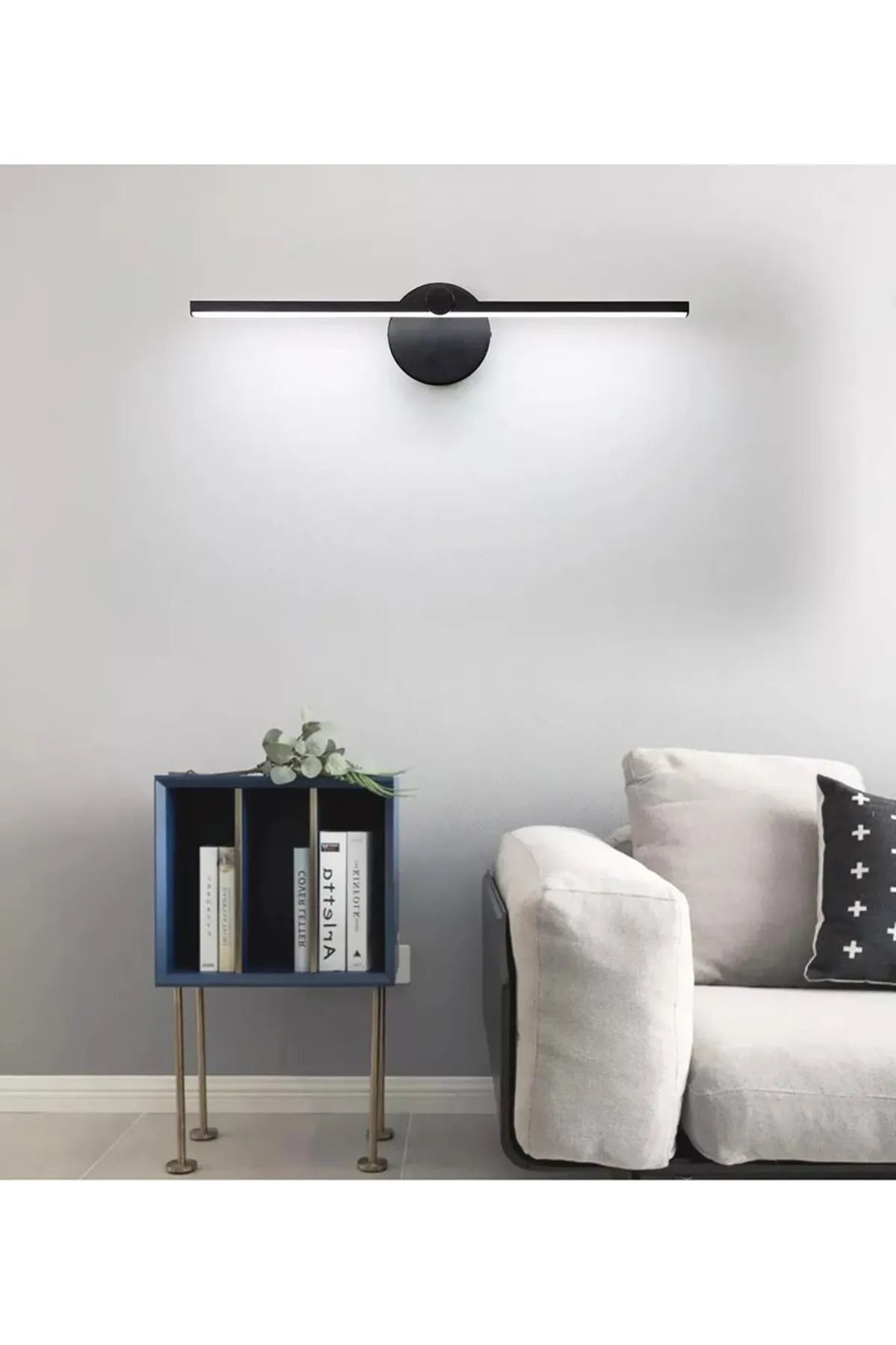 Paris Aydınlatma Siyah Renk 50 Cm Beyaz Led Siyah Kasa Duvar Apliği ...