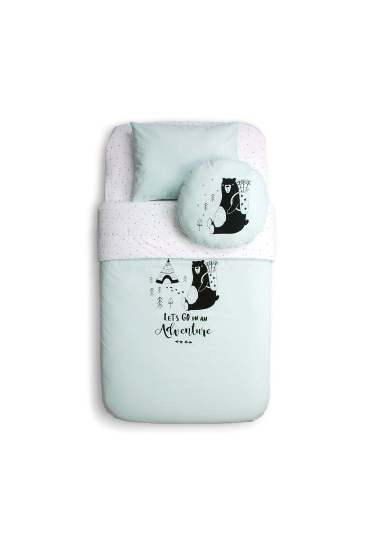 Funna Baby Yatak Örtü Seti - Lets Go - Mint - 100 X 150 Cm Fiyatı ...