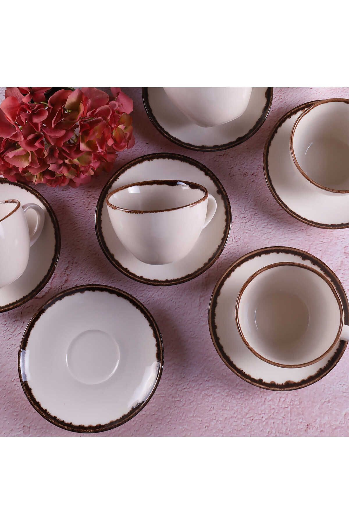 Tulü Porselen 6 KİŞİLİK ÇAY FİNCAN SETİ Fiyatı, Yorumları - Trendyol