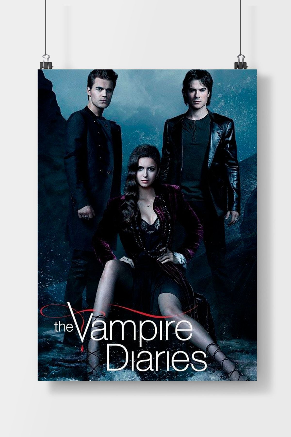 Poster City The Vampire Diaries Dizi Poster Çerçevesiz Parlak Fotoğraf ...