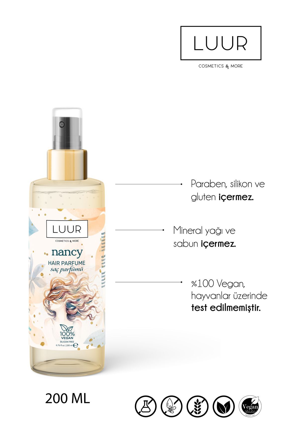 LUUR COSMETICS & MORE Nancy Saç Parfümü 200 ml Fiyatı, Yorumları - Trendyol