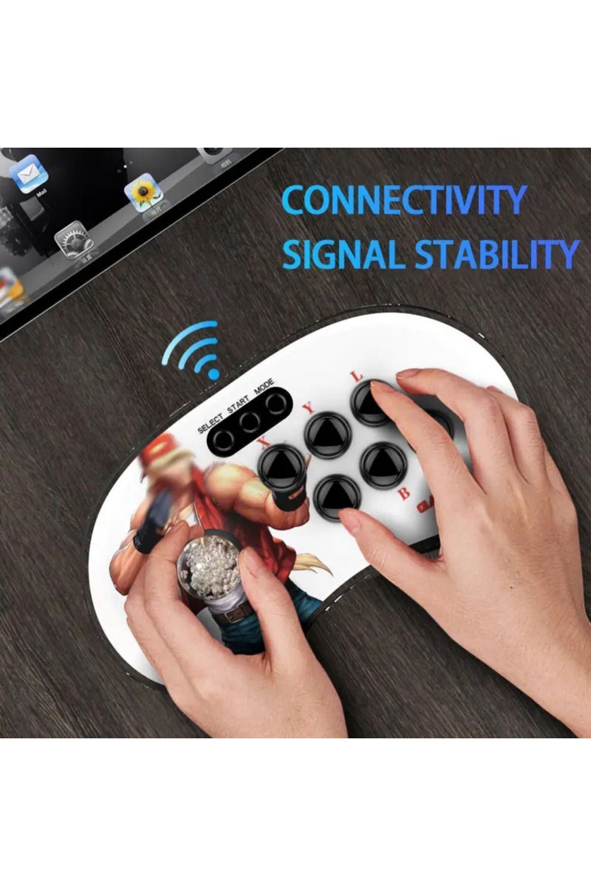 CROW'S TECH Leons Joystic Led Işıklı Oyun Konsolu Kablosuz Hd Mini ...