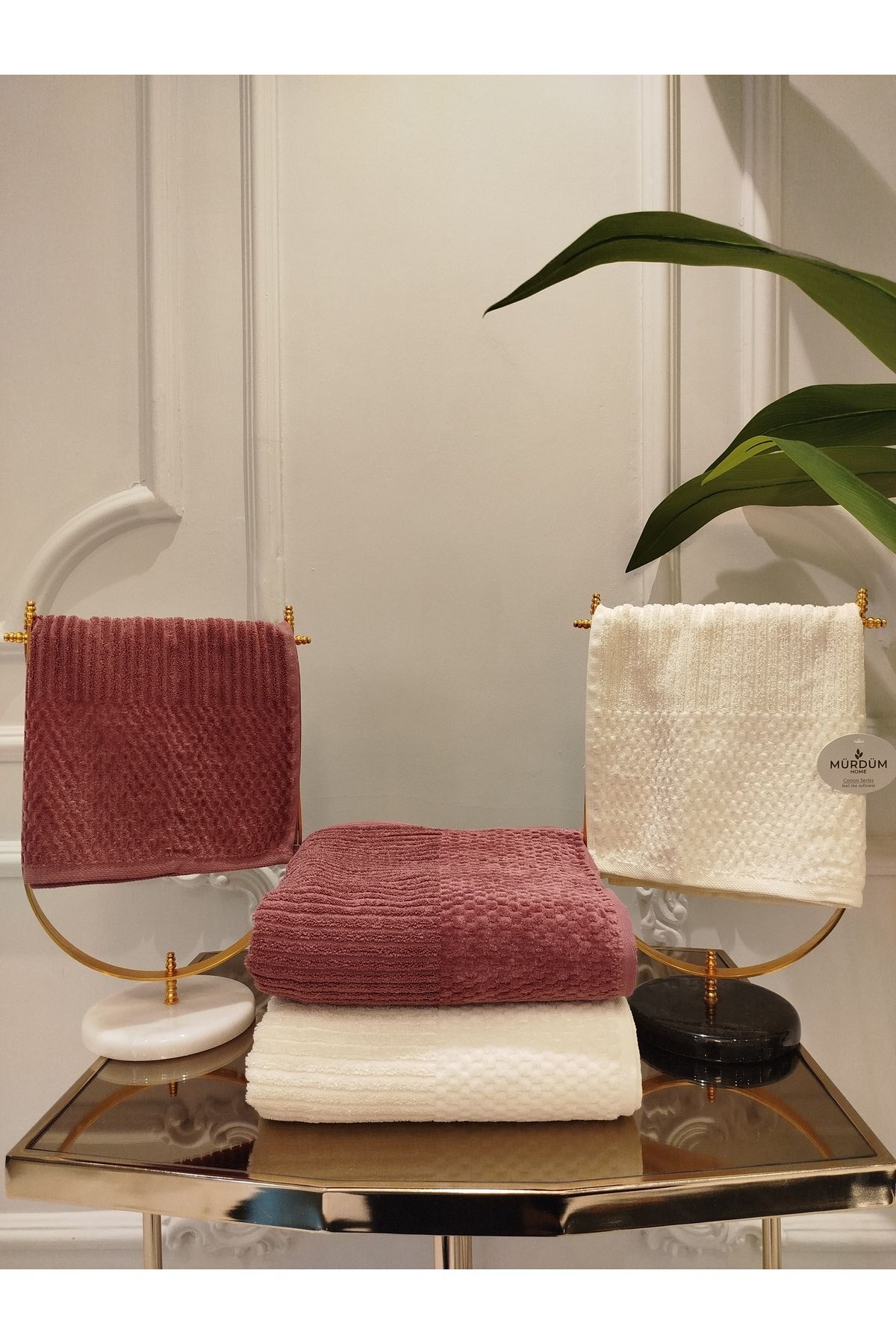 BNR HOME STORE BNR HOME My Mürdüm 4'lü Banyo Havlusu | Havlu Takımı ...