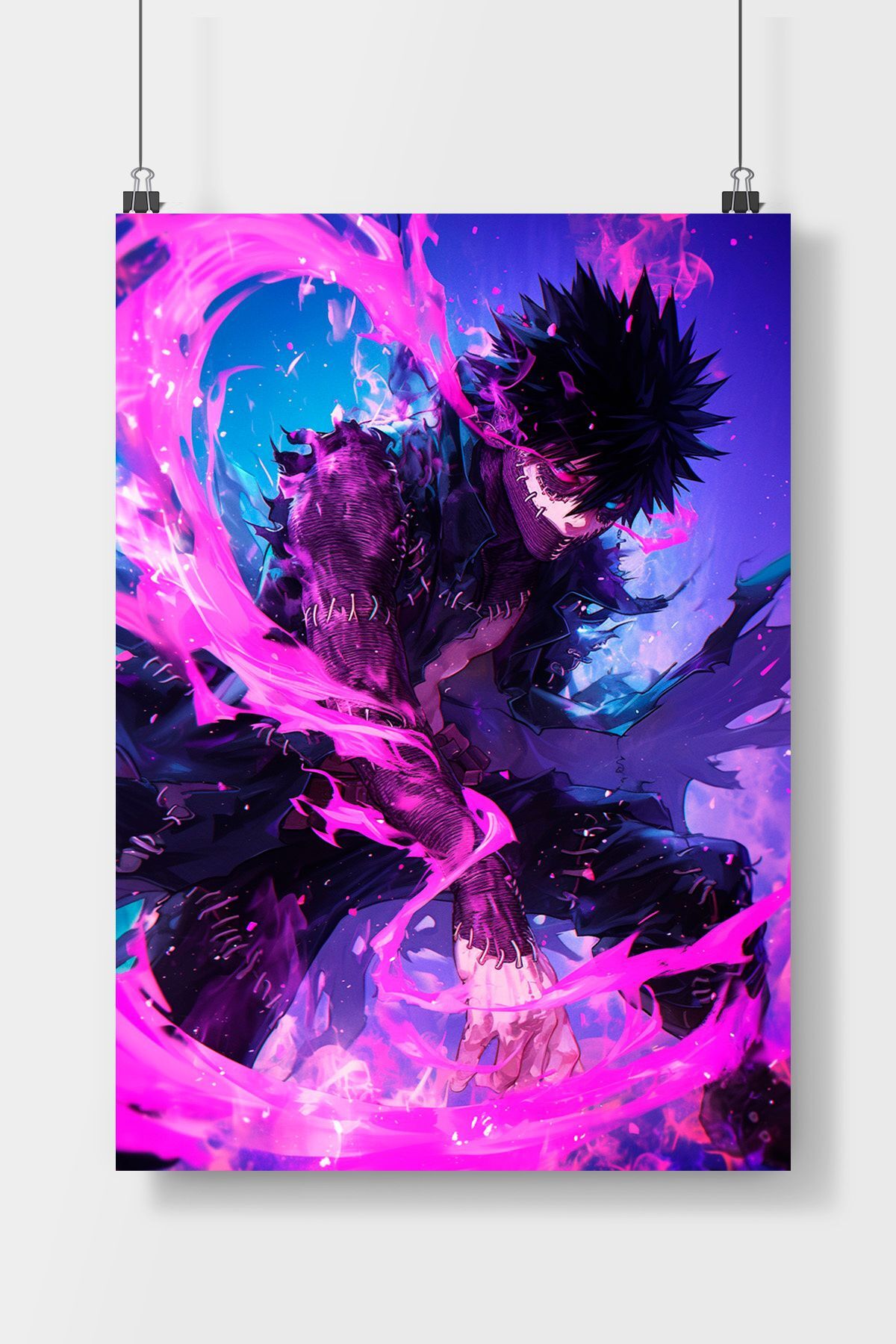 Poster City My Hero Academy Dabi Anime Poster Çerçevesiz Parlak ...