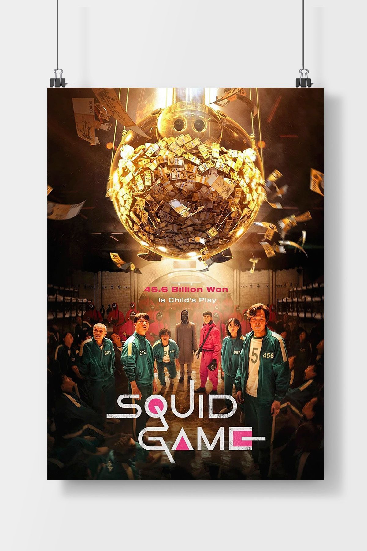 Poster City Squid Game Dizi Poster Çerçevesiz Parlak Fotoğraf Kağıdı ...