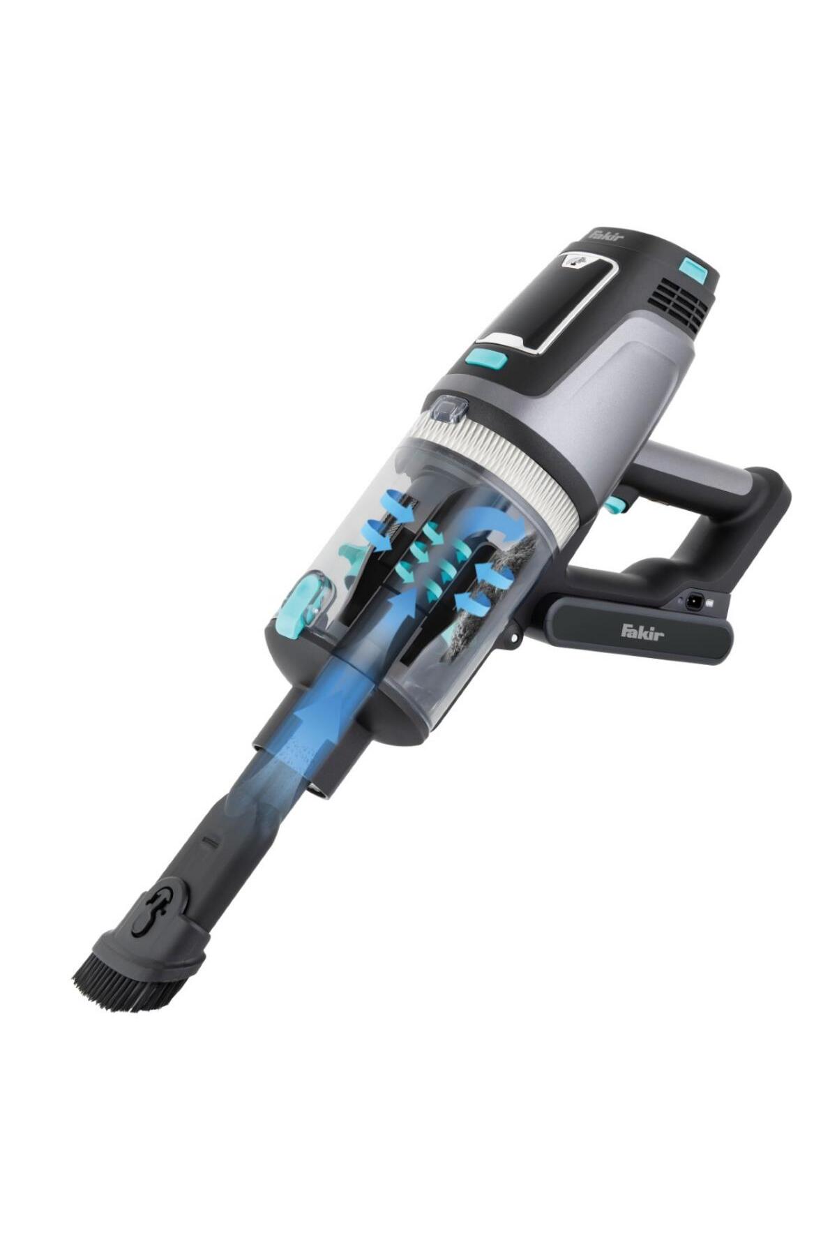 Fakir Bolt X Plus Aqua 8472 Dikey Şarjlı Kablosuz Süpürge Moon Gray ...