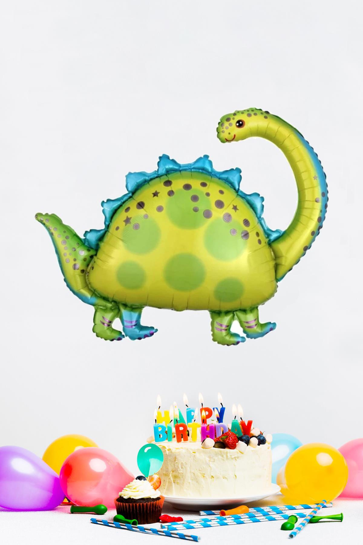 PEKSHOP Uzun Boyunlu Dinazor Folyo Balon Argentinosaurus Dinozor Balon ...