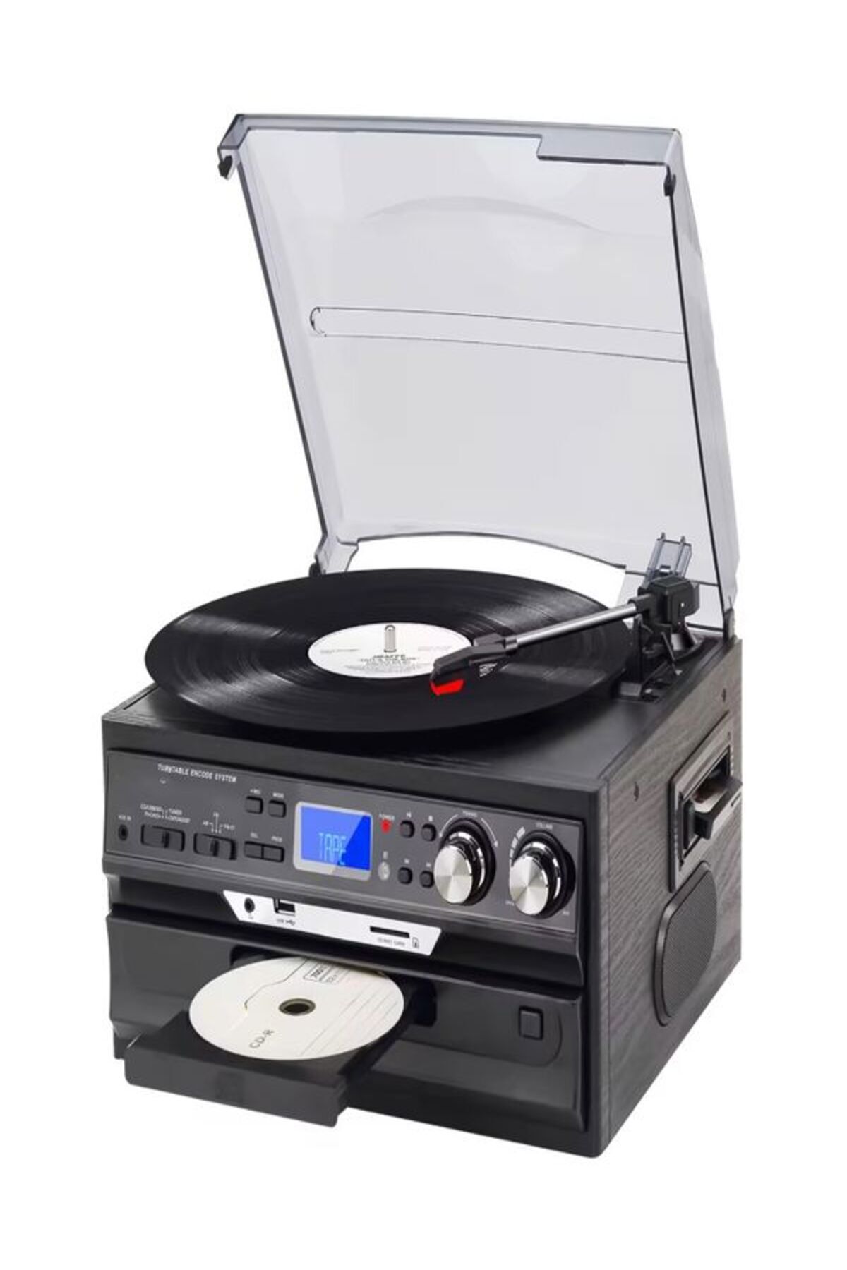 ULTRATEKNO Hepsi Bir Arada elektrikli Vintage Plak Çalar CD Çalar Kaset ...