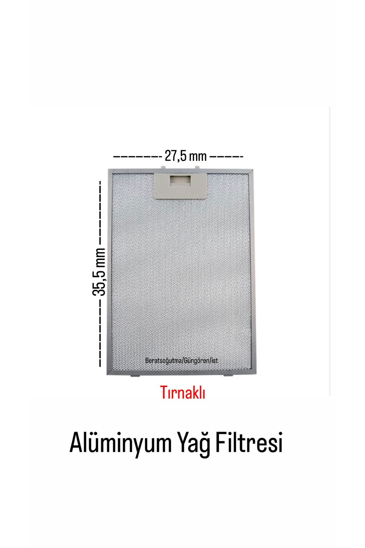 beratsogutma TERMİKEL DAVLUMBAZ ASPİRATÖR 27,5 X 35,5 CM ALÜMİNYUM YAĞ FİLTRESİ - Fiyatı, Yorumları